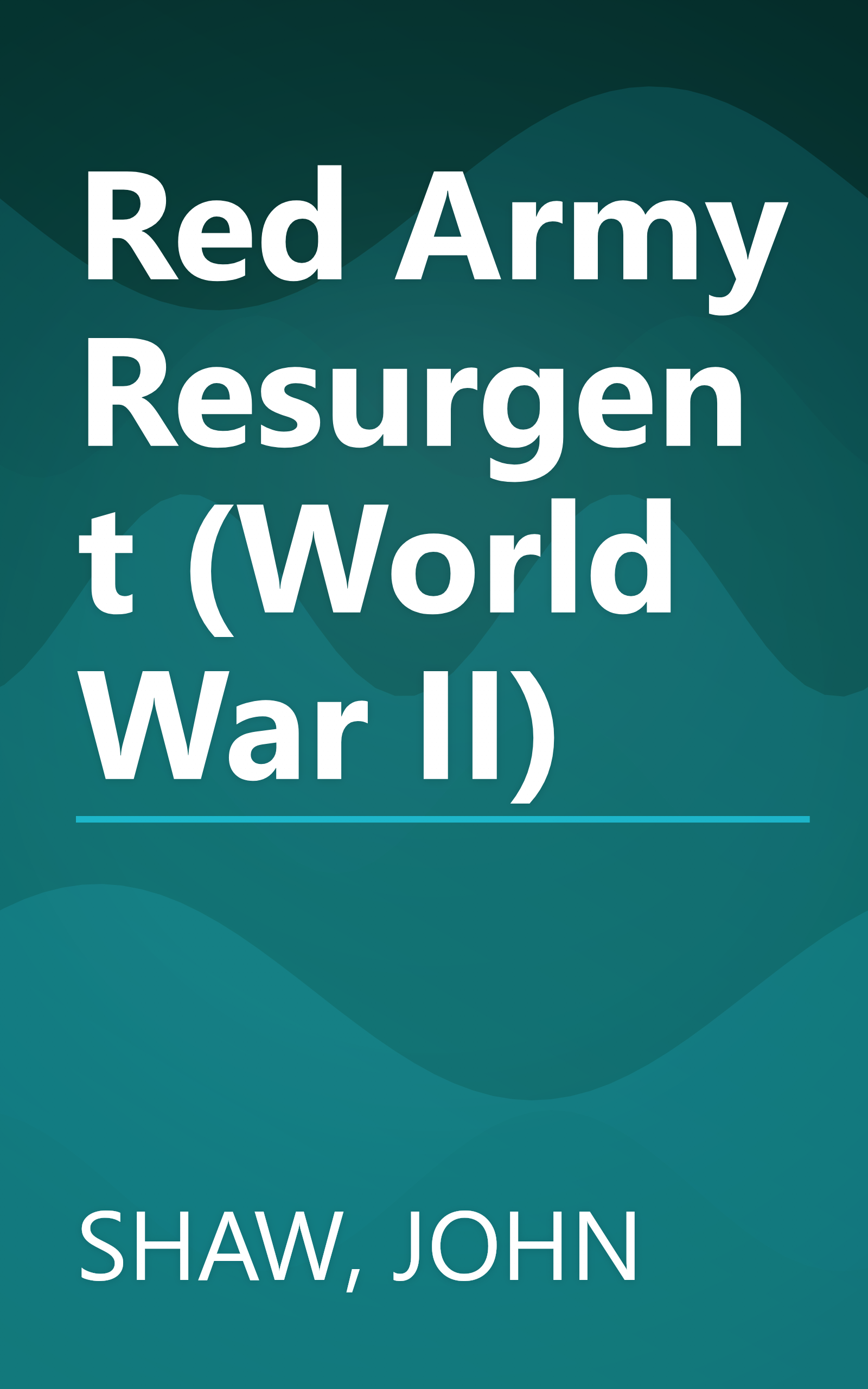 Red Army Resurgent (World War II) book cover
