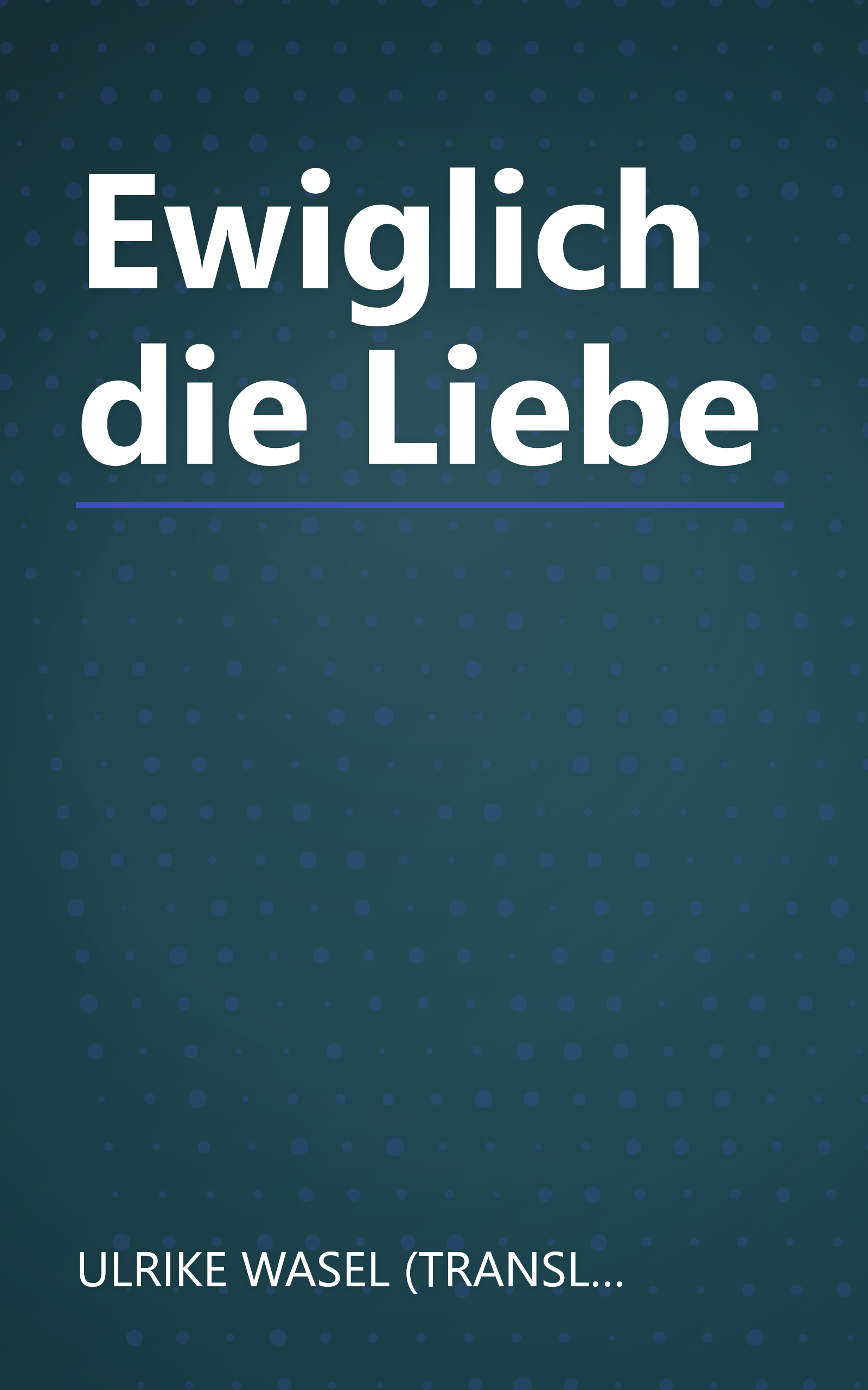 Ewiglich die Liebe book cover