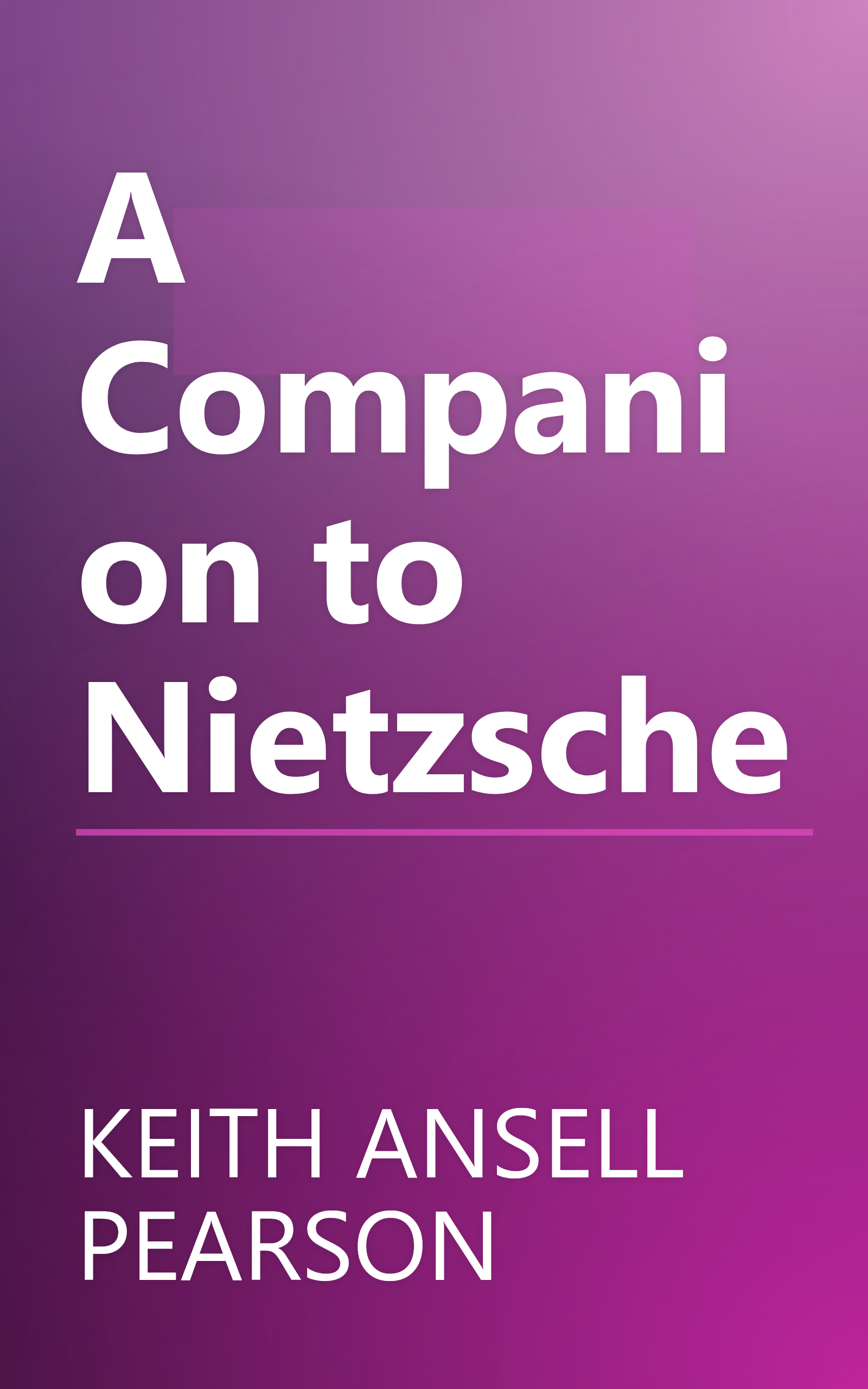 A Companion to Nietzsche book cover