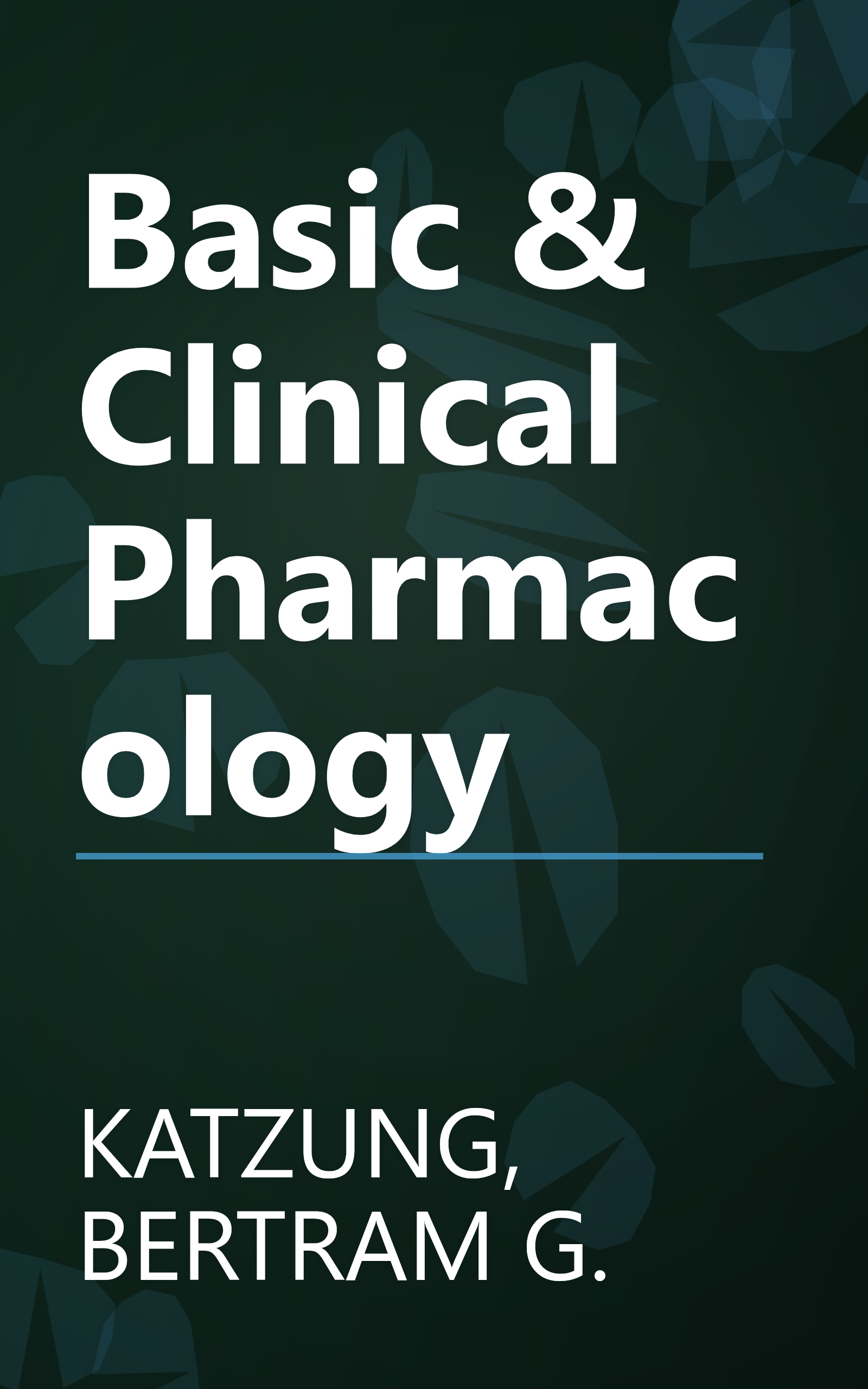 Basic & Clinical Pharmacology book cover