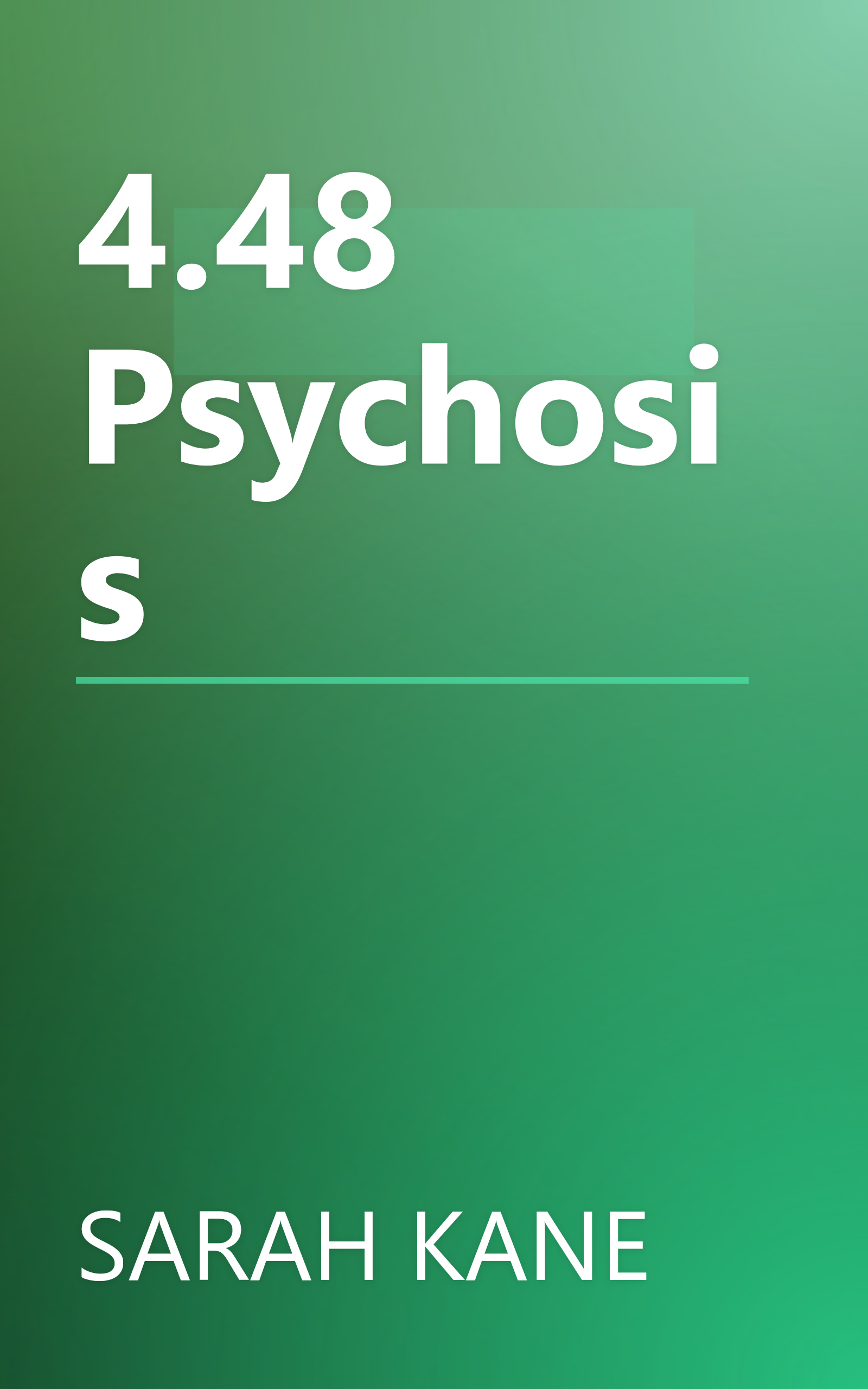 4.48 Psychosis book cover