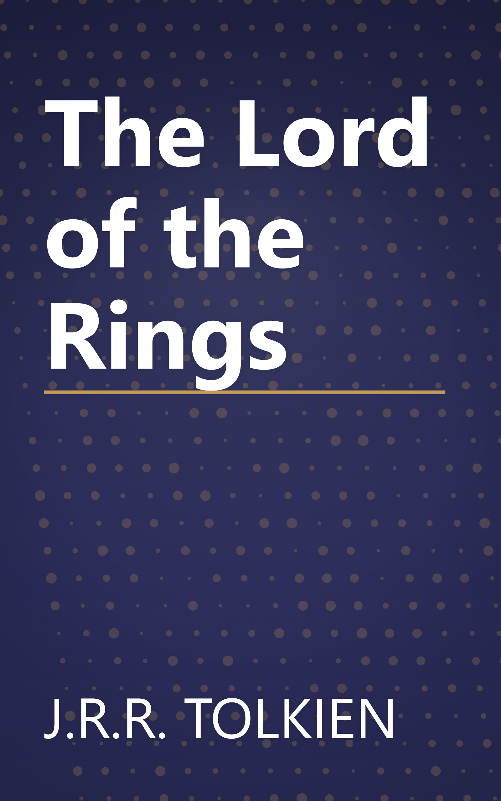 The Lord of the Rings book cover