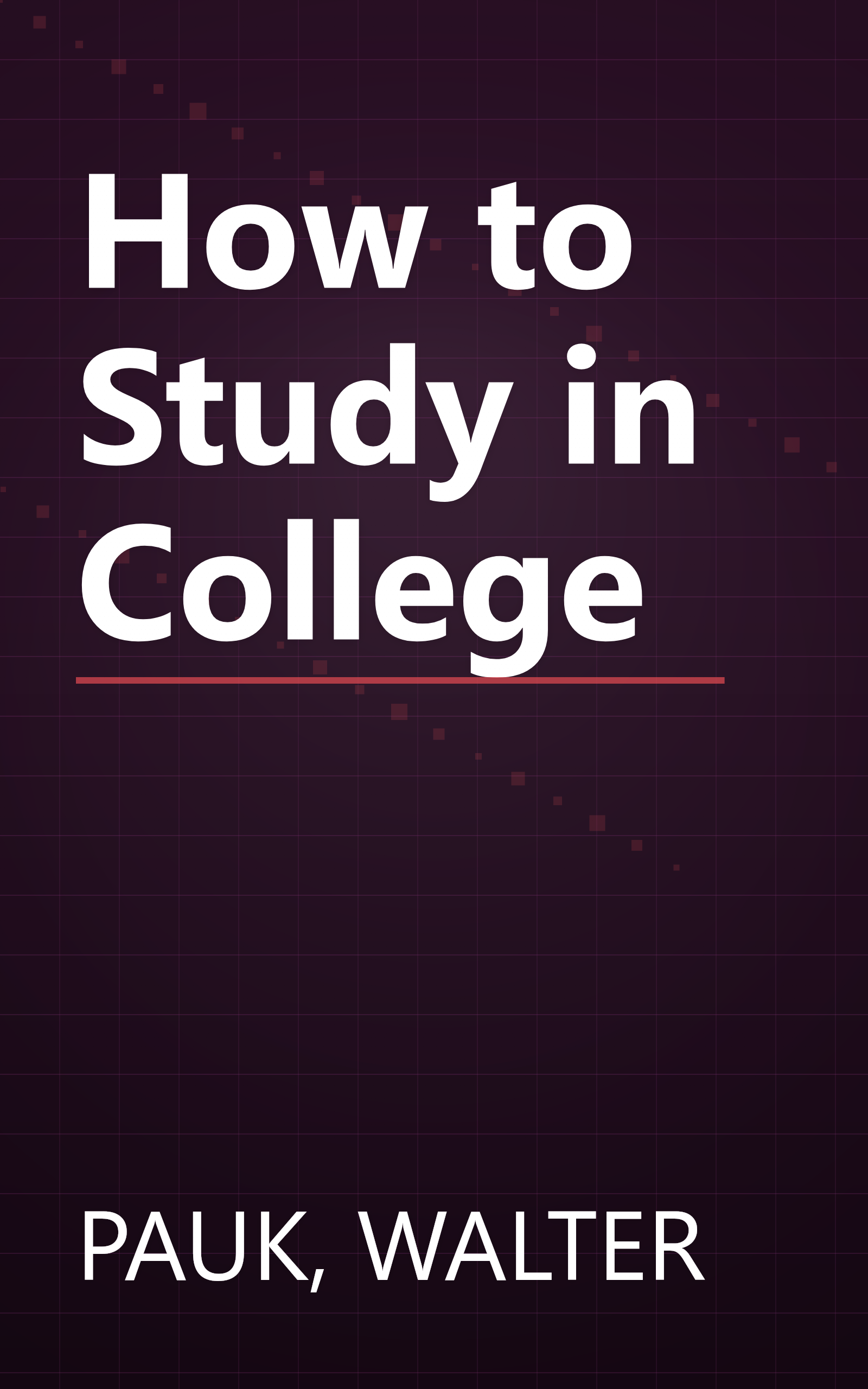 How to Study in College book cover