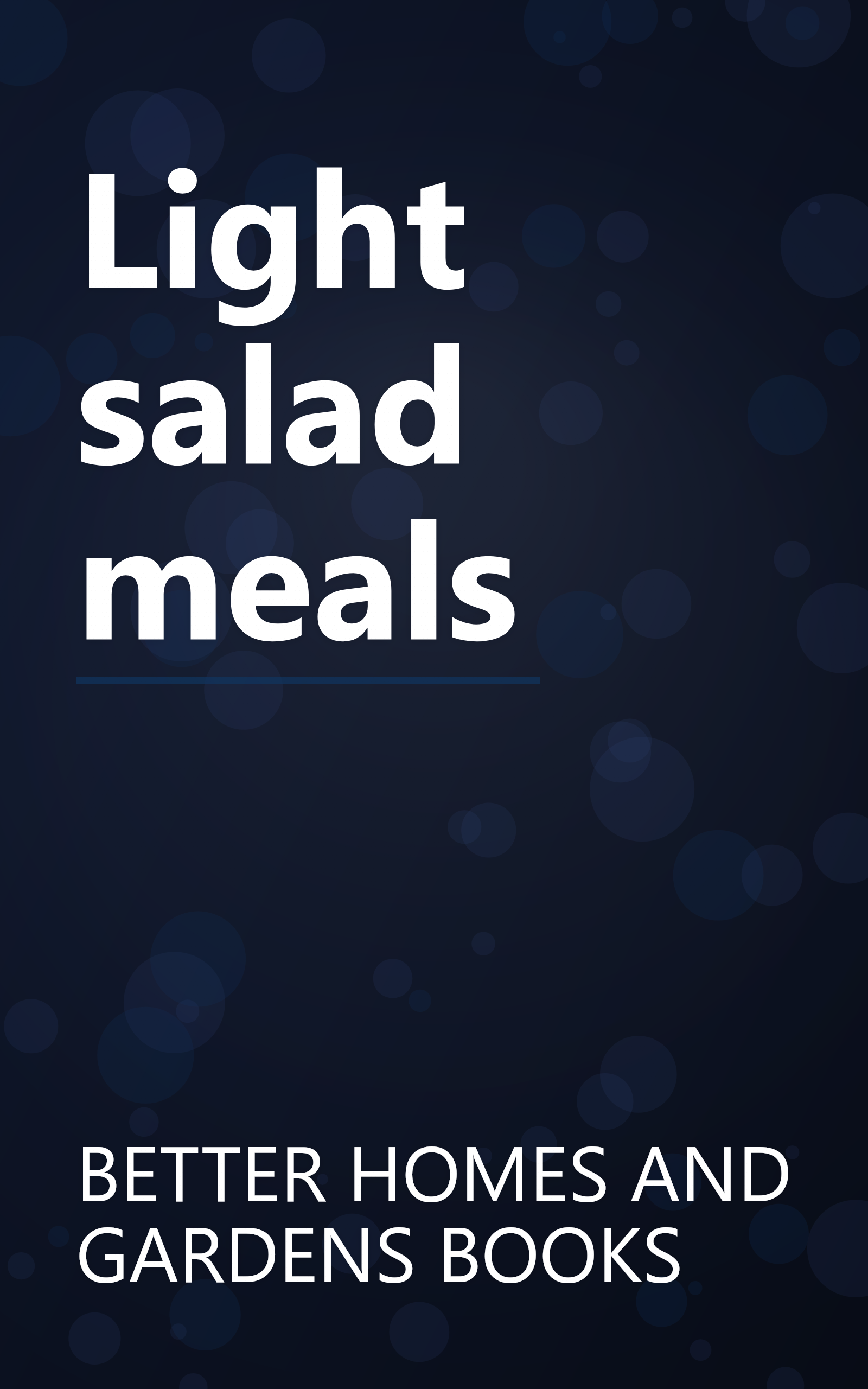Light salad meals book cover