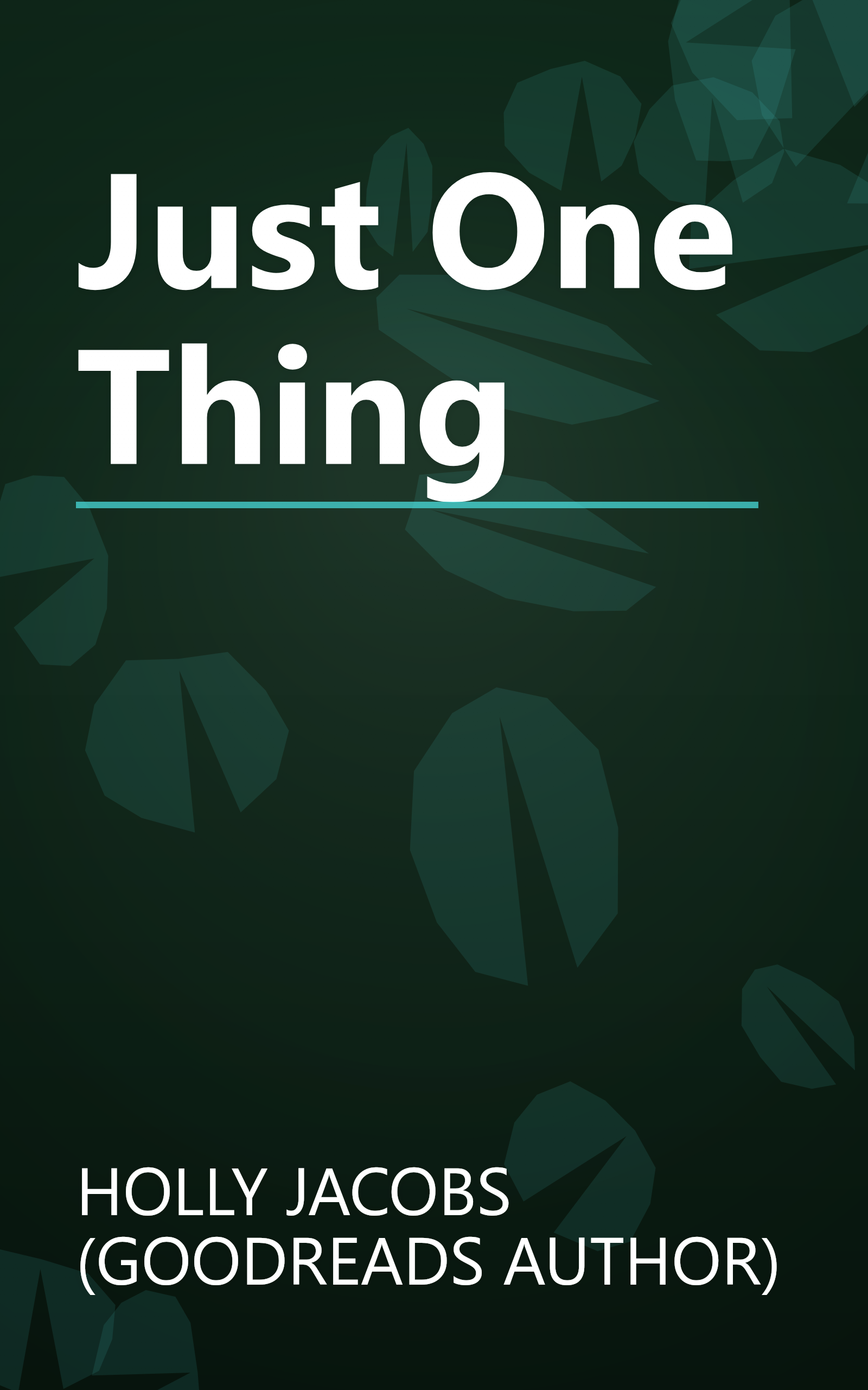 Just One Thing book cover