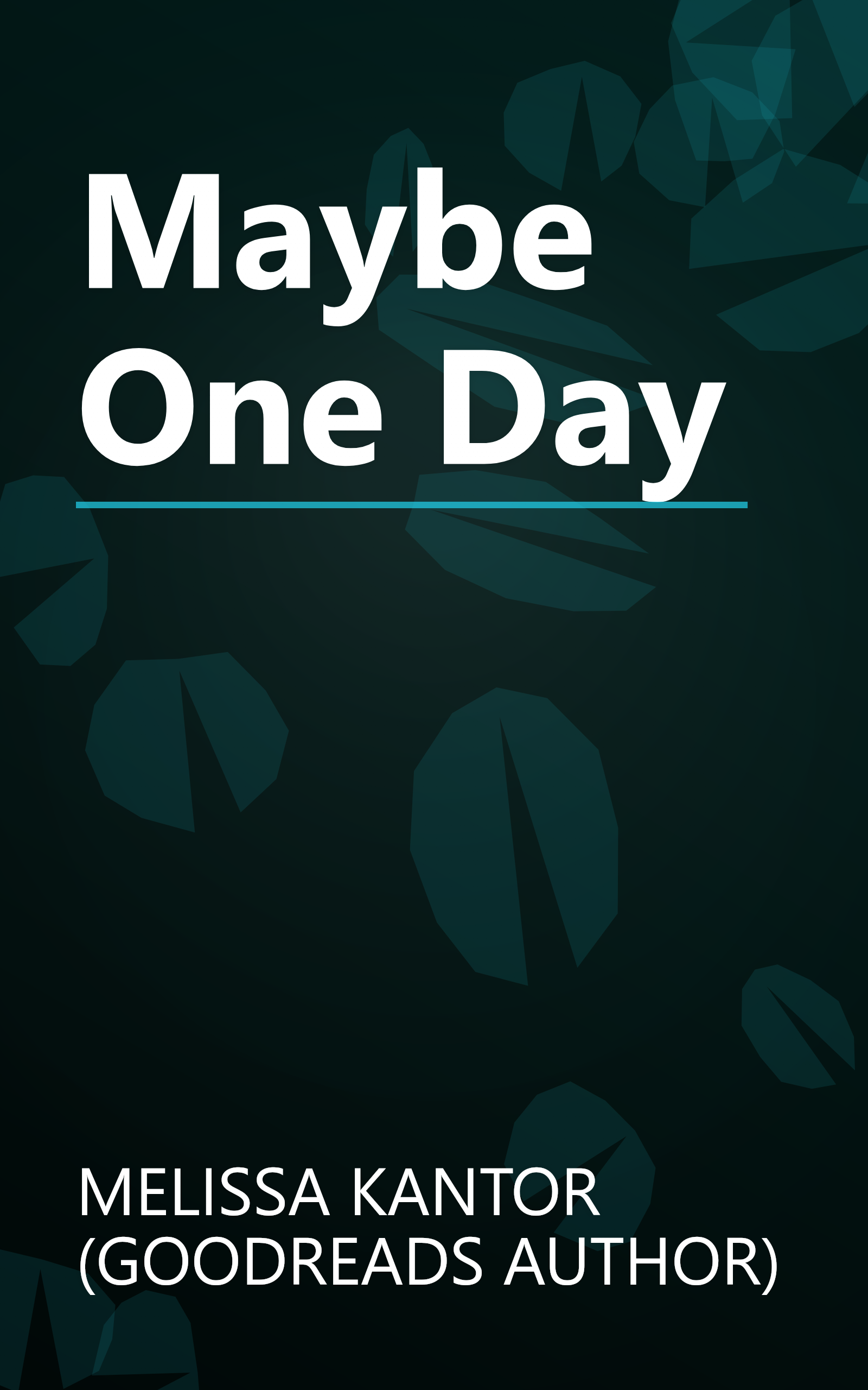 Maybe One Day book cover