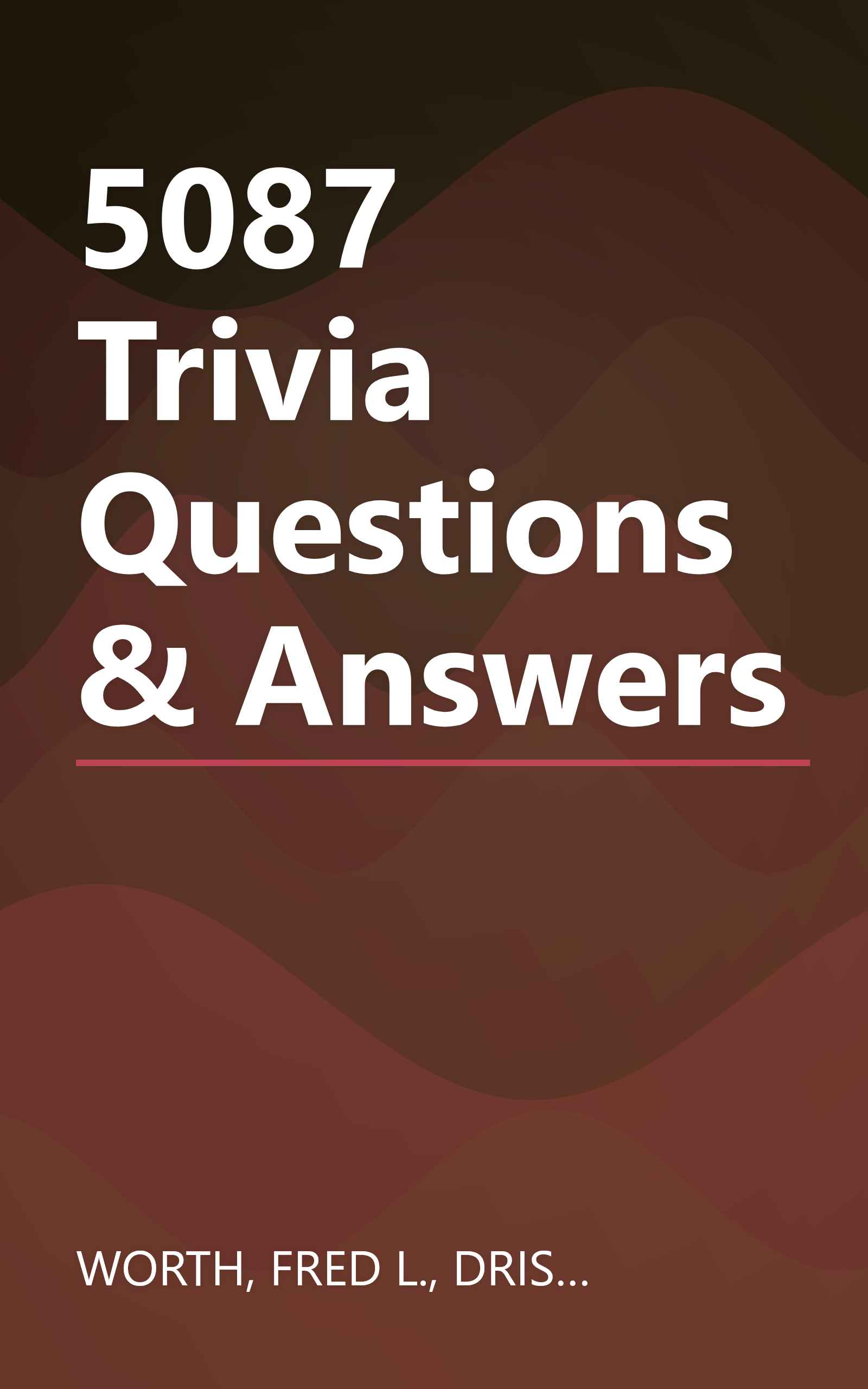 5087 Trivia Questions & Answers book cover