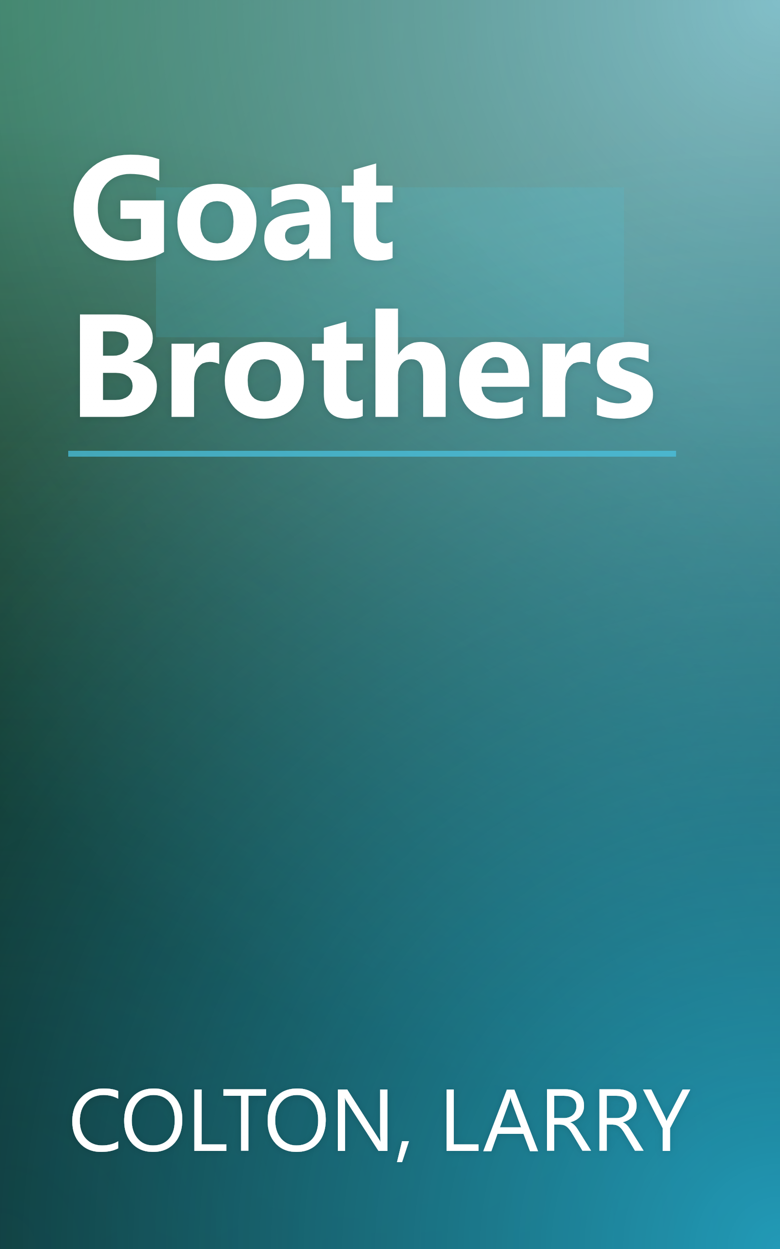 Goat Brothers book cover