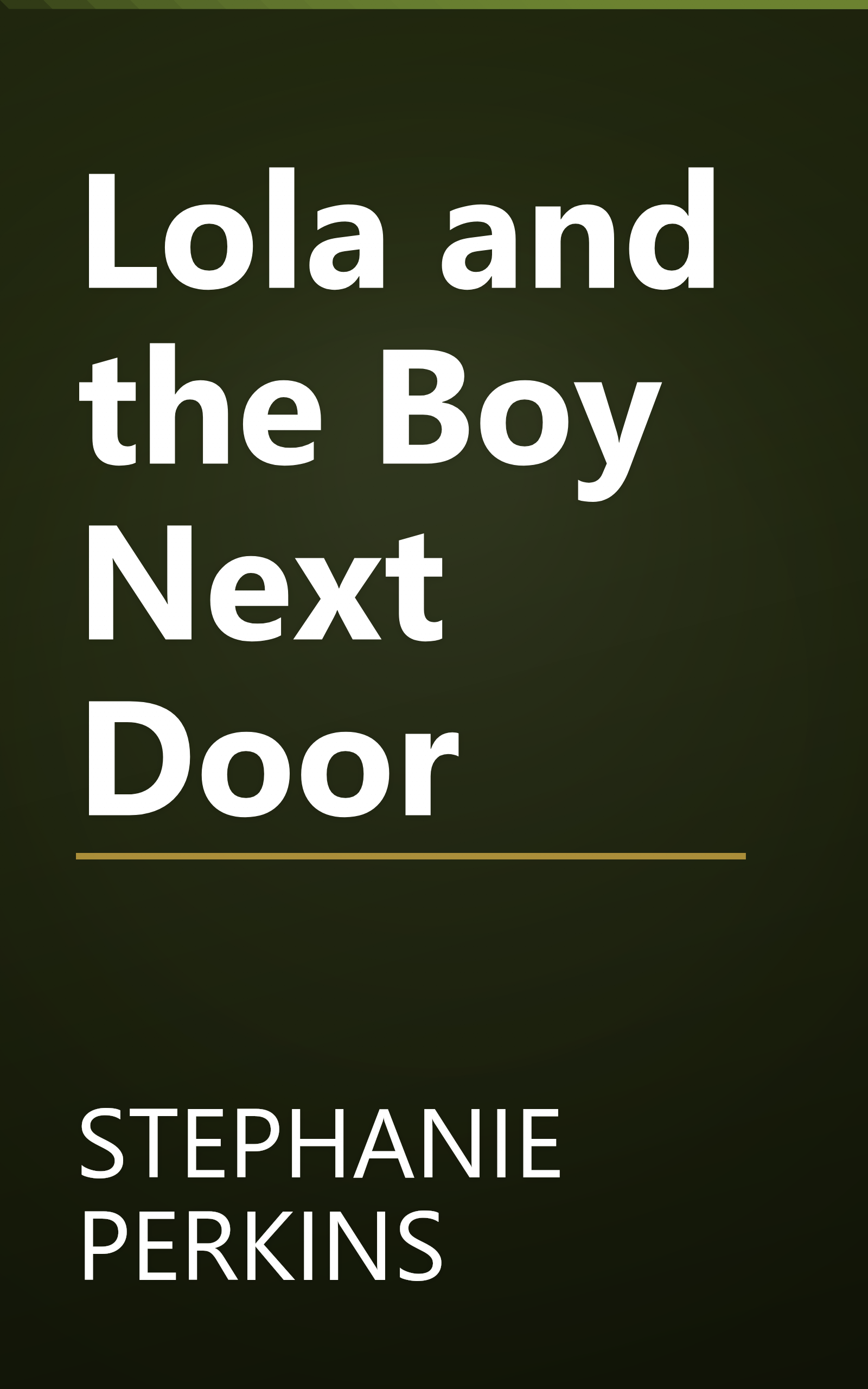 Lola and the Boy Next Door book cover