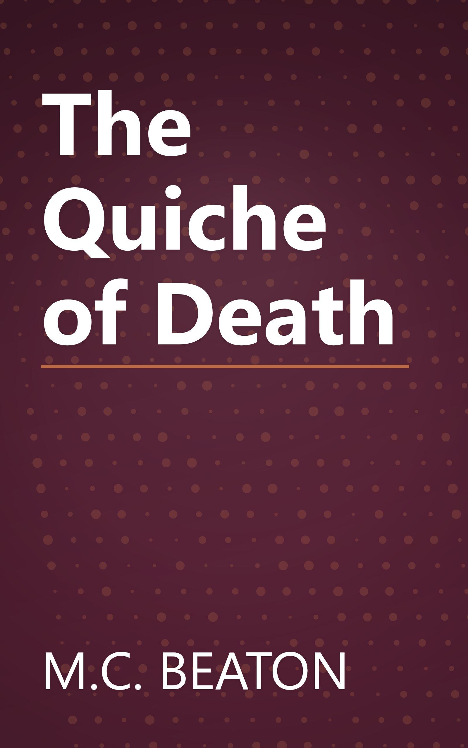 The Quiche of Death book cover