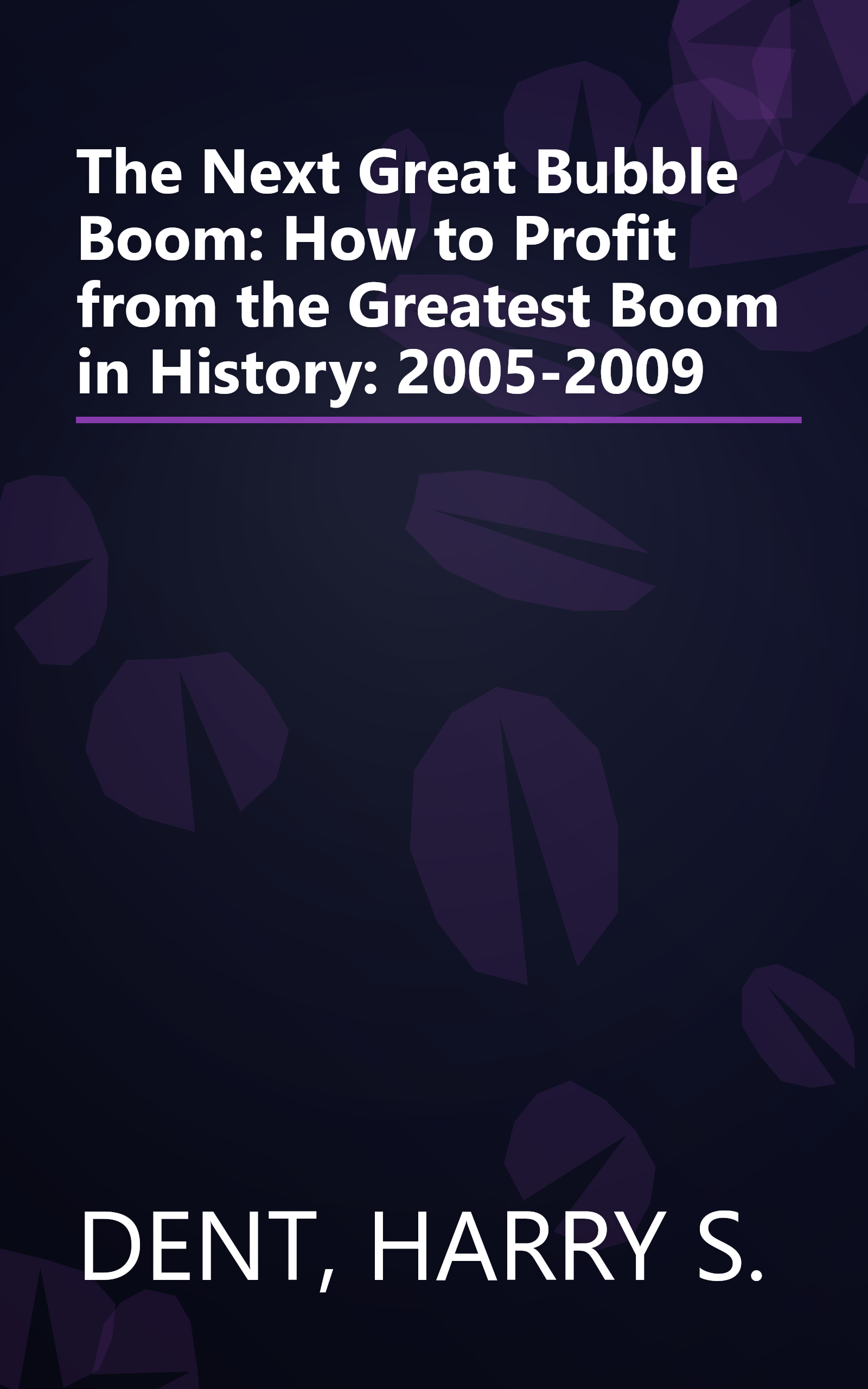 The Next Great Bubble Boom: How to Profit from the Greatest Boom in History: 2005-2009 book cover