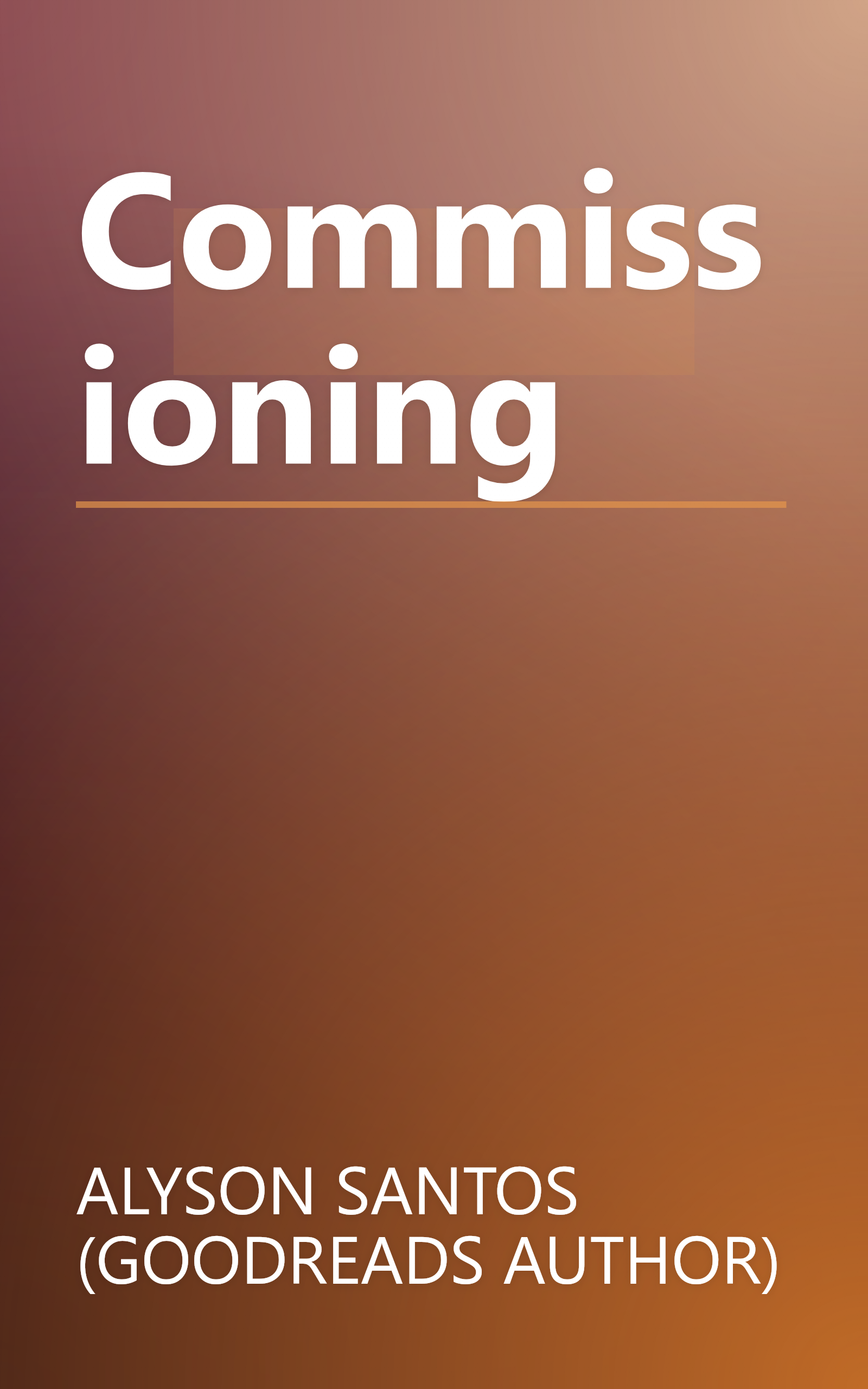 Commissioning book cover