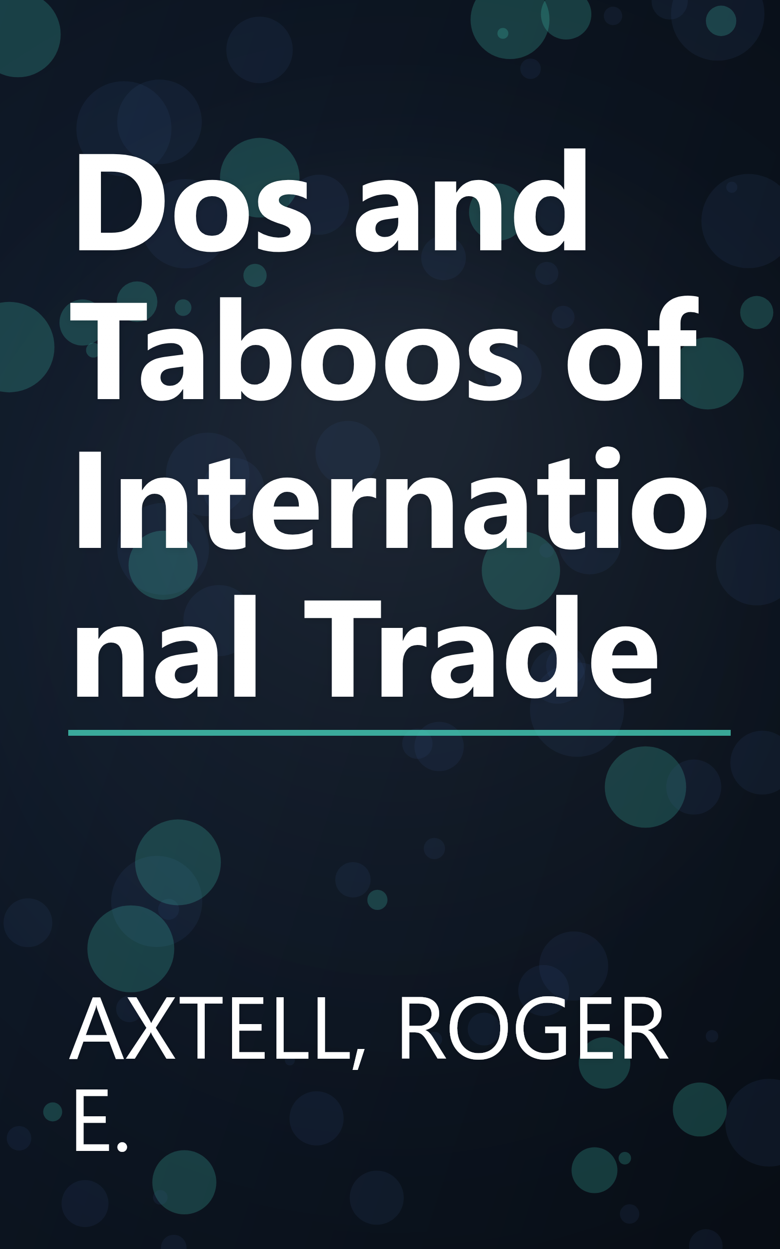 Dos and Taboos of International Trade book cover