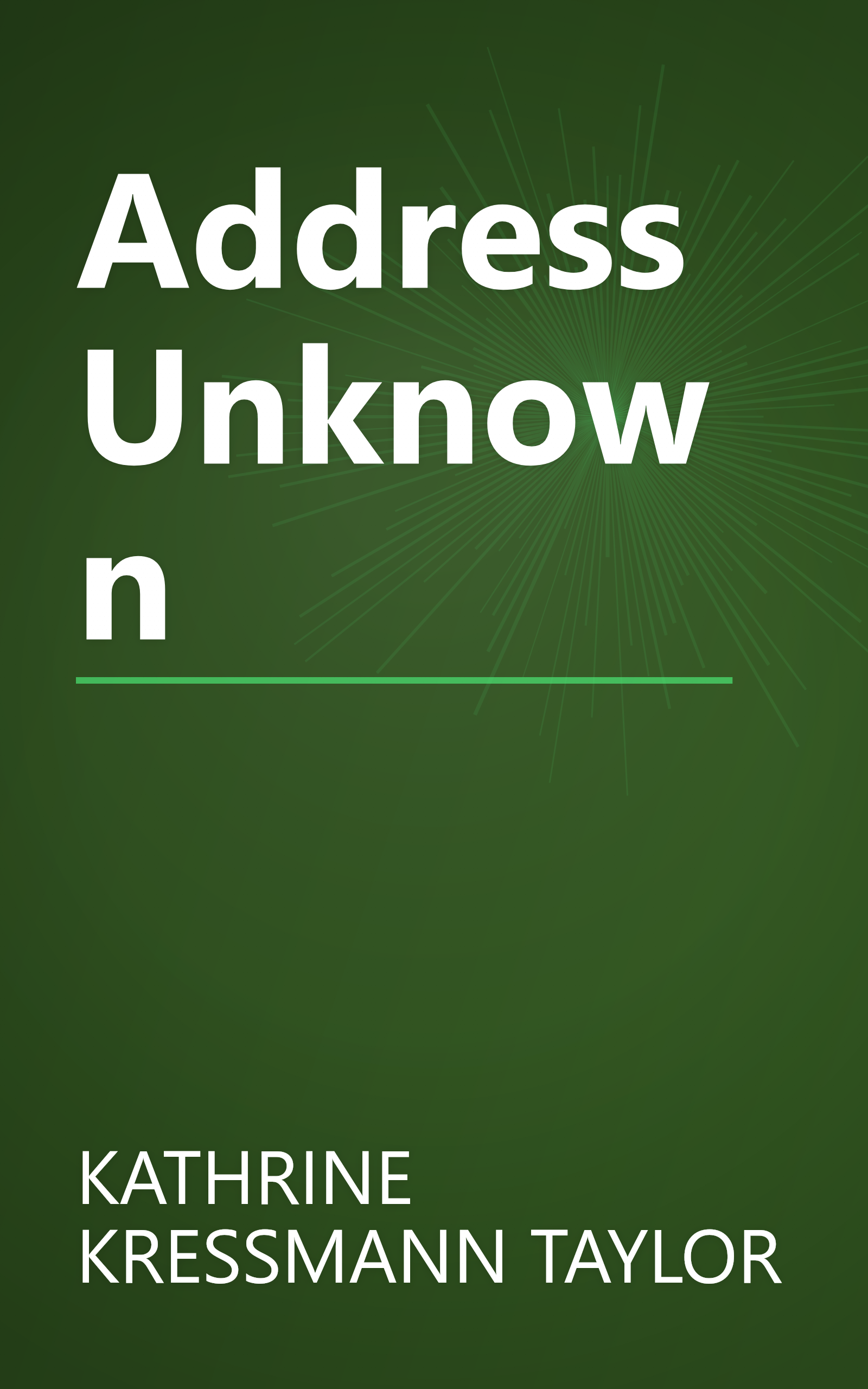 Address Unknown book cover