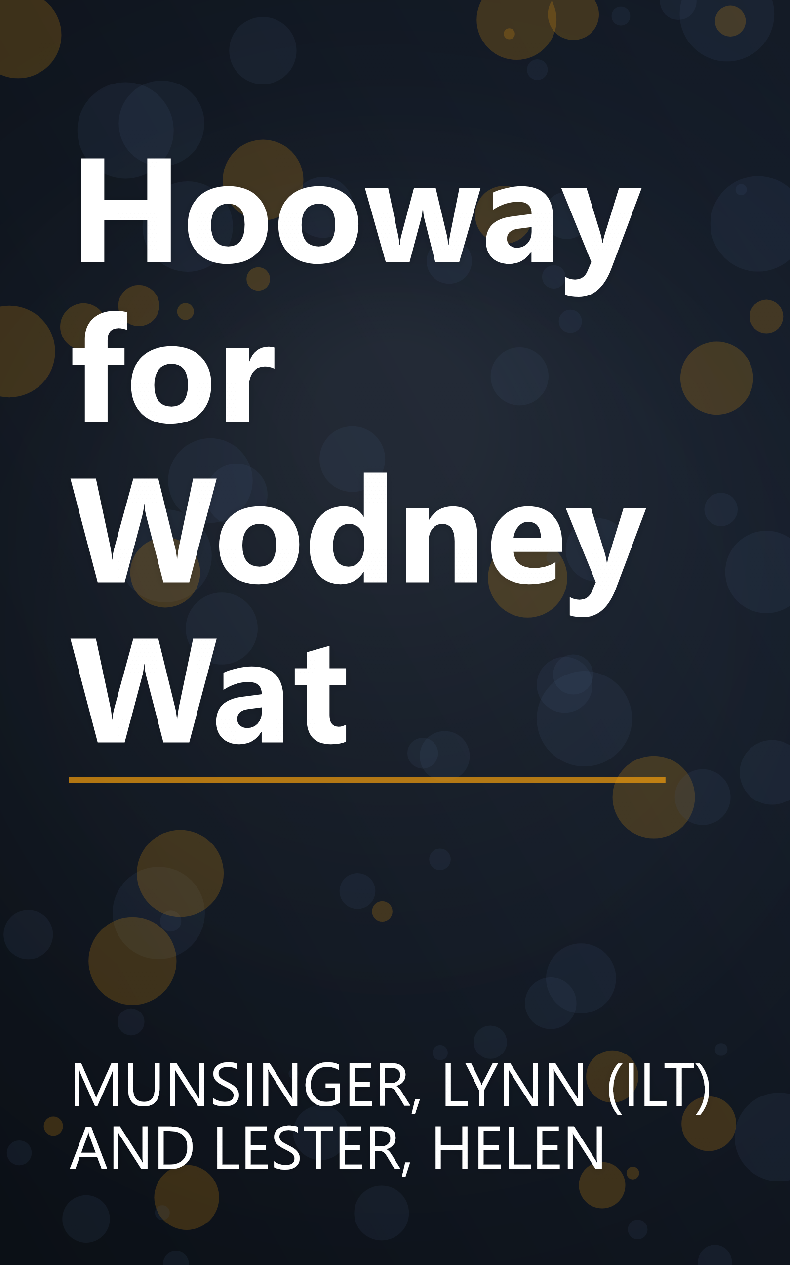 Hooway for Wodney Wat book cover