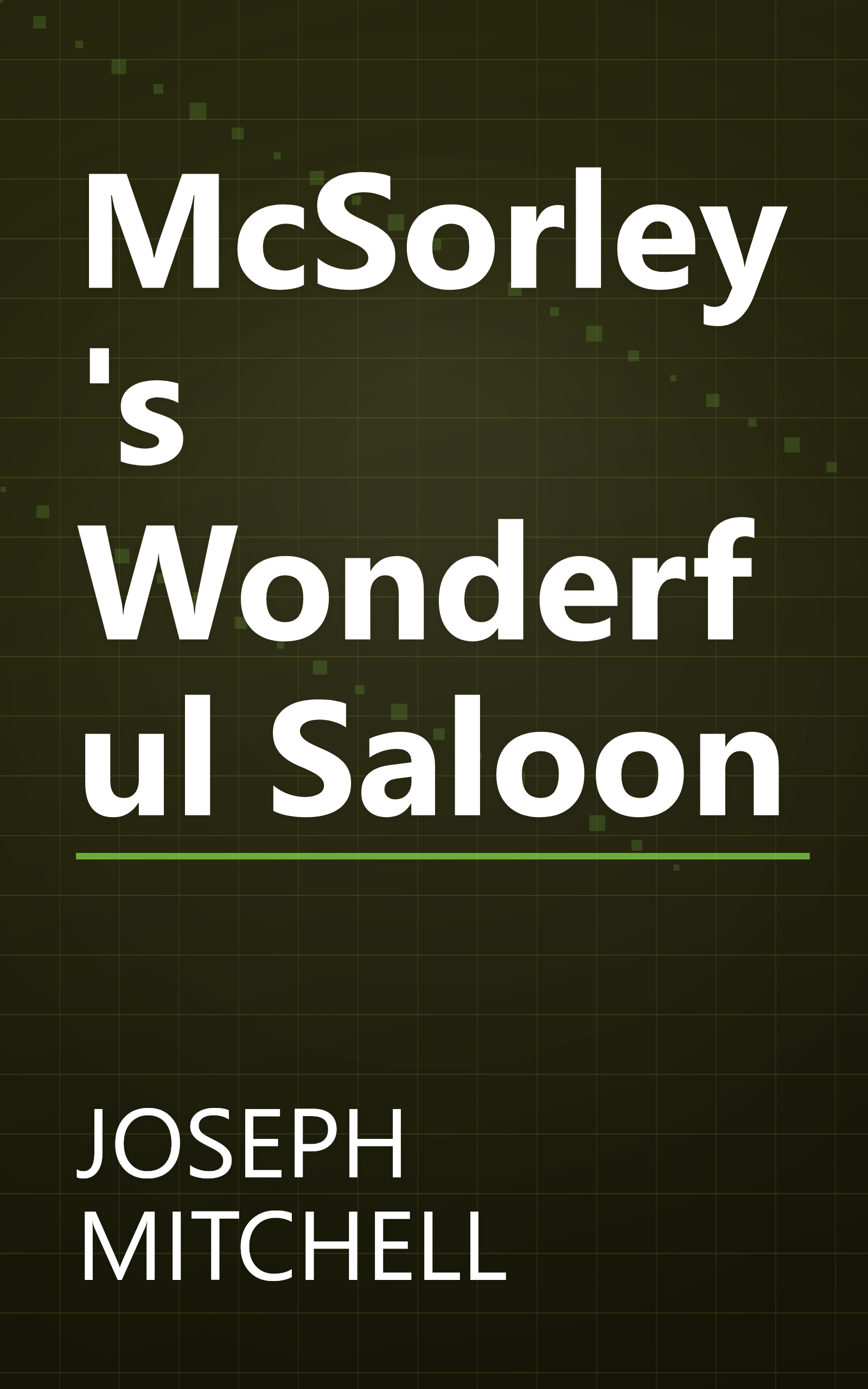 McSorley's Wonderful Saloon book cover