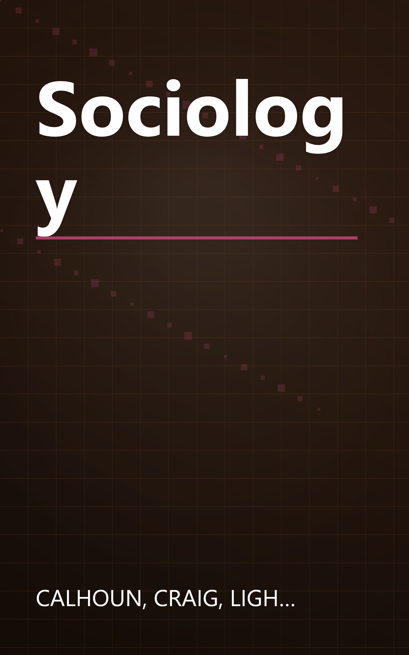 Sociology book cover