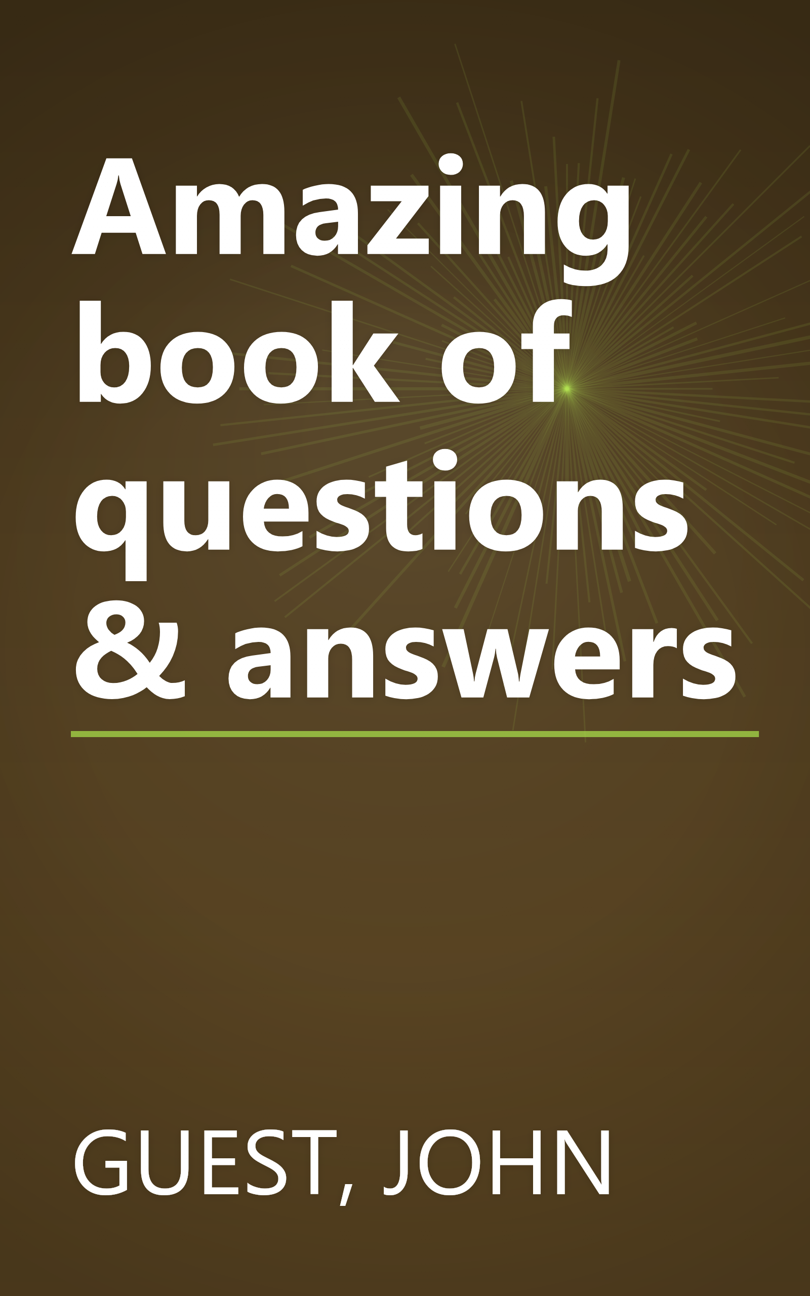 Amazing book of questions & answers book cover
