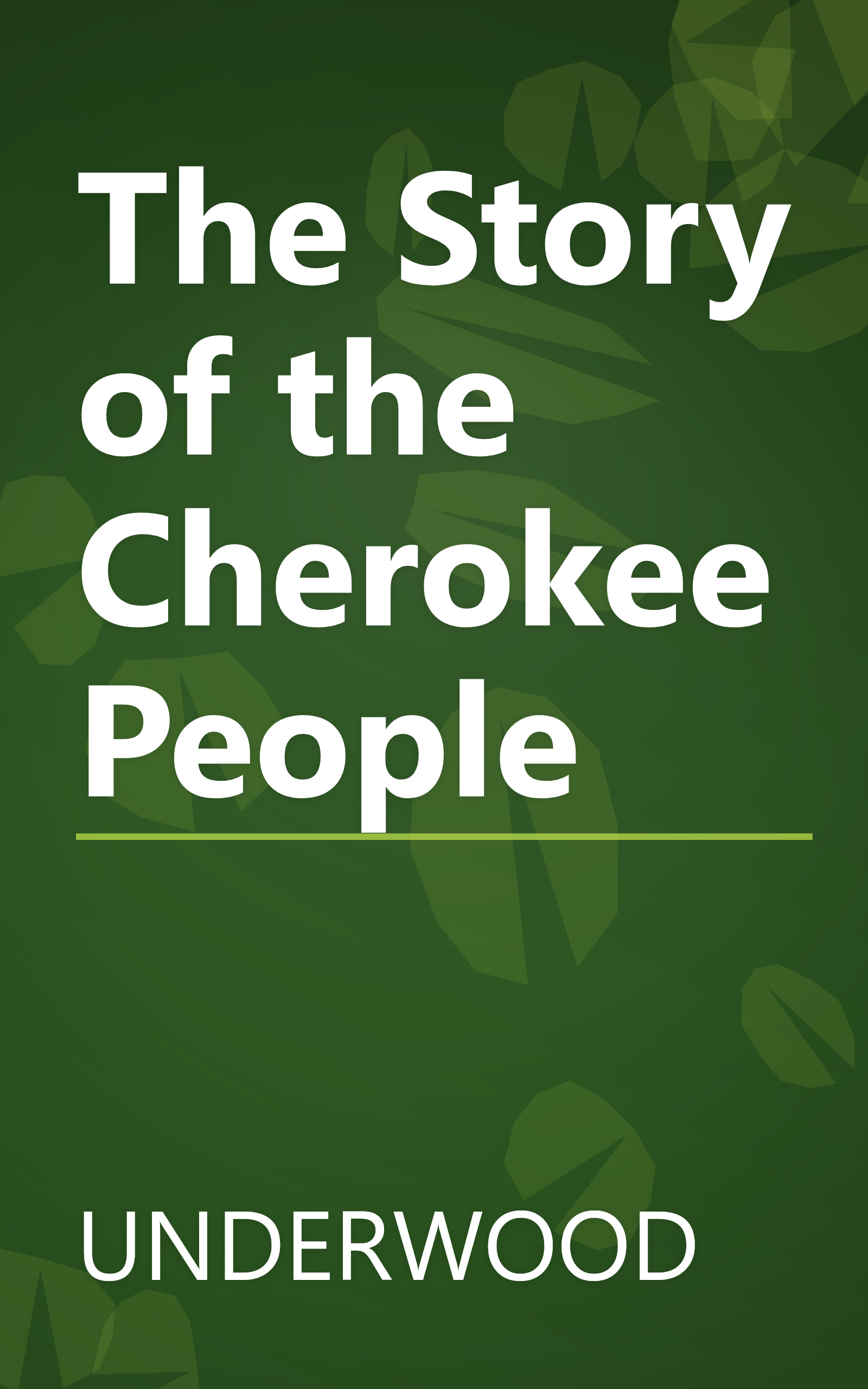 The Story of the Cherokee People book cover