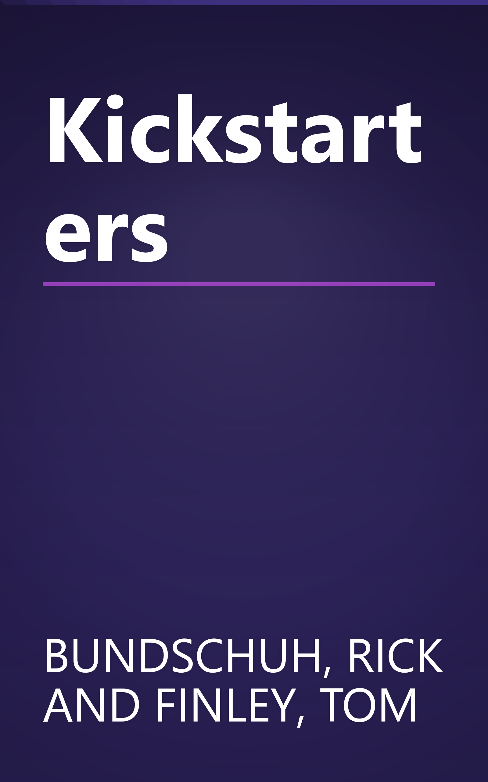 Kickstarters book cover