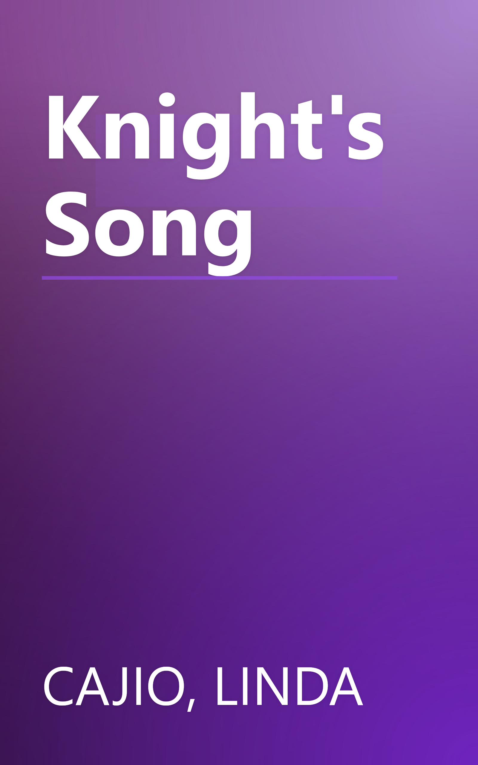 Knight's Song book cover