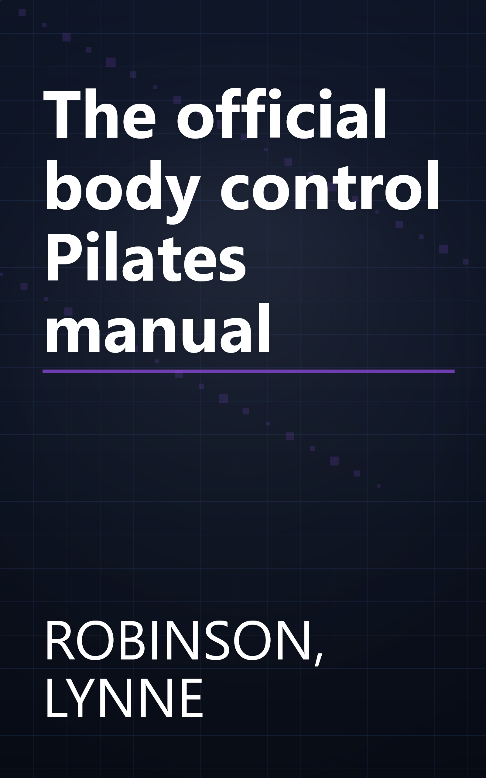 The official body control Pilates manual book cover