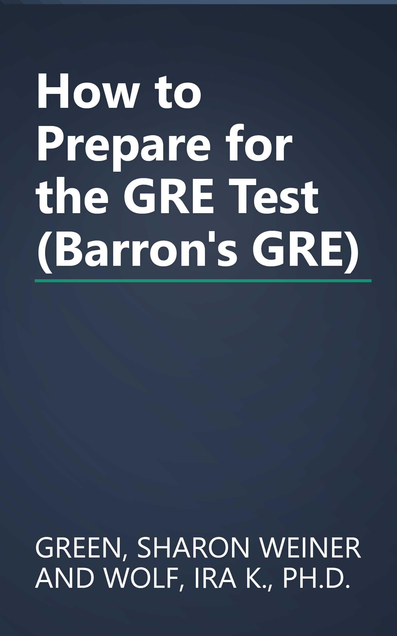 How to Prepare for the GRE Test (Barron's GRE) book cover