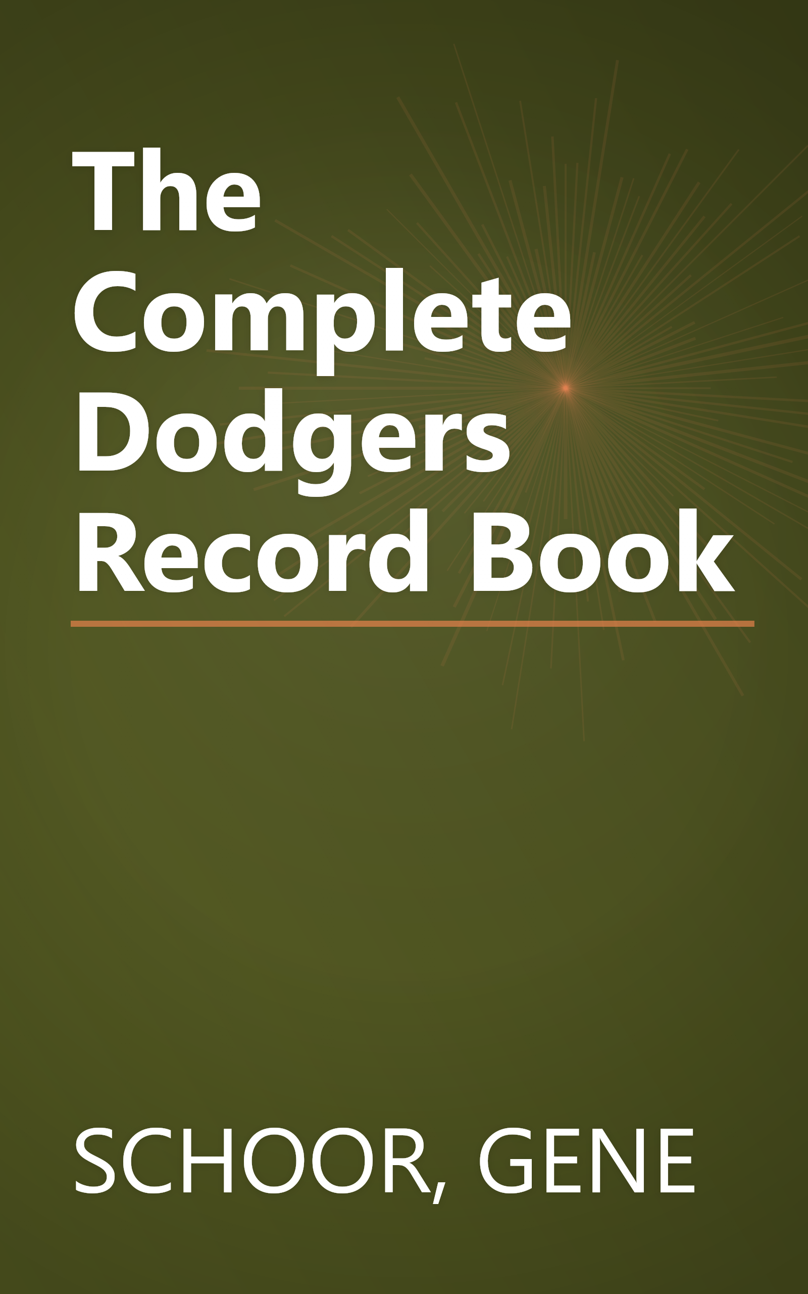 The Complete Dodgers Record Book book cover