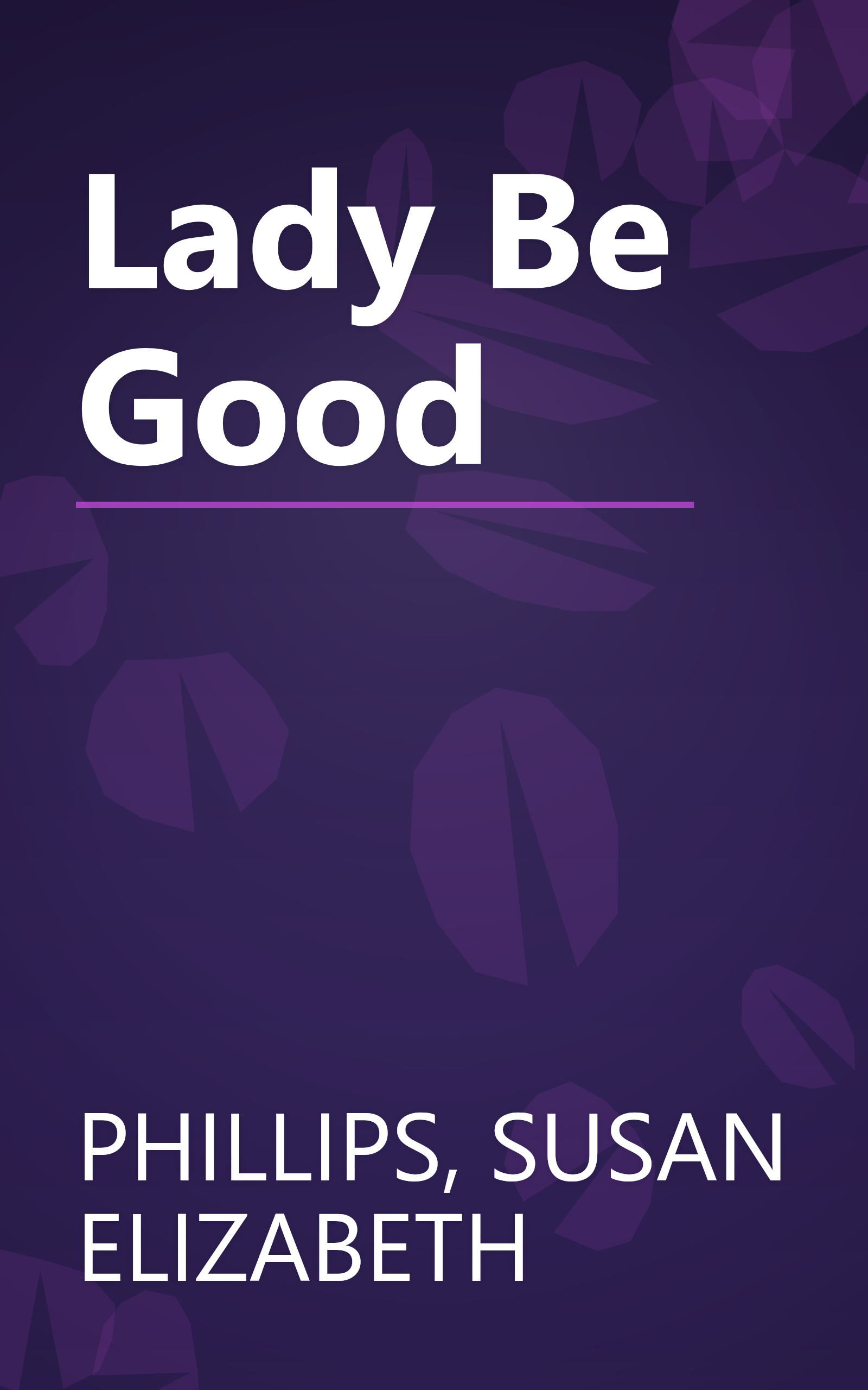 Lady Be Good book cover