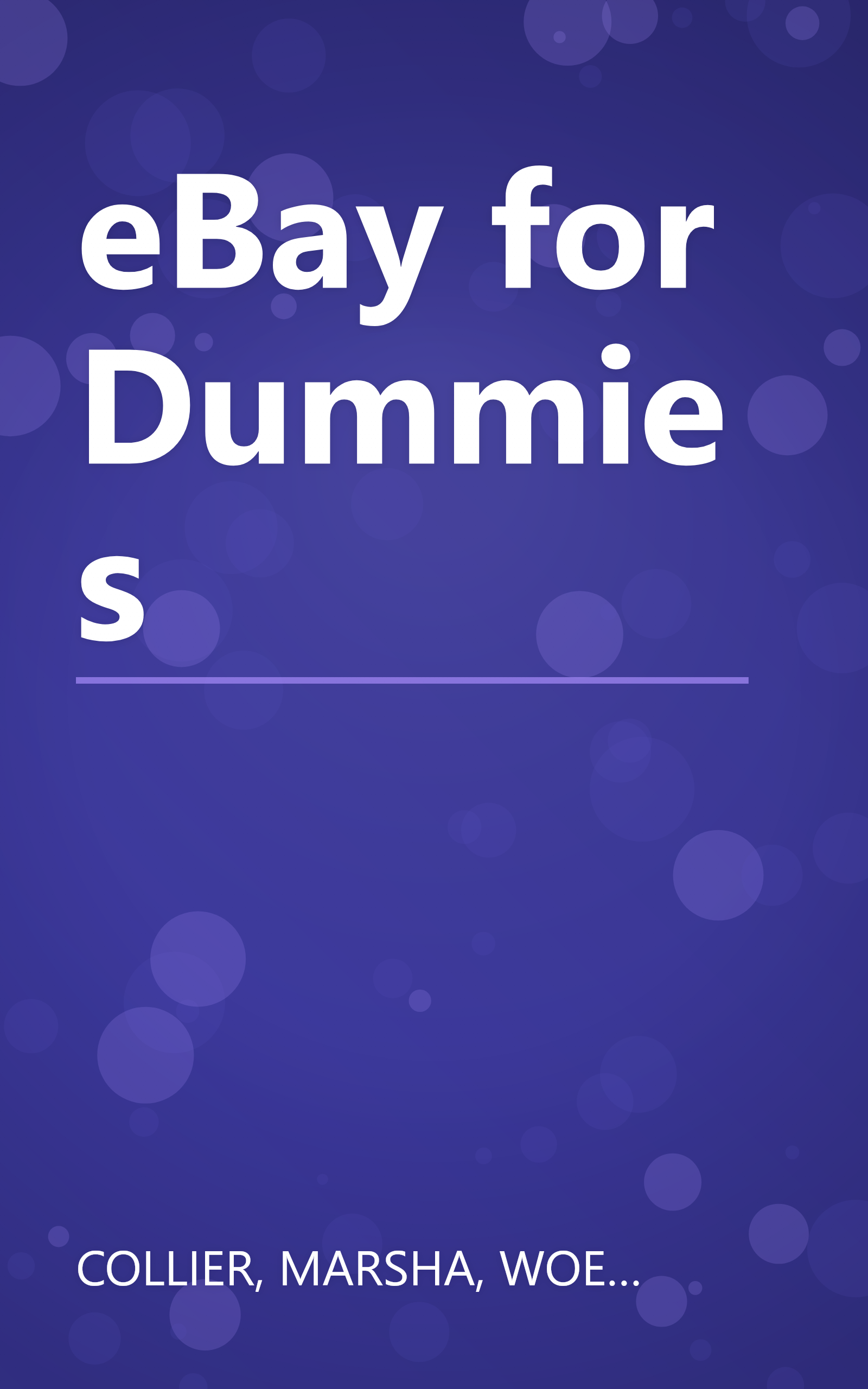 eBay for Dummies book cover