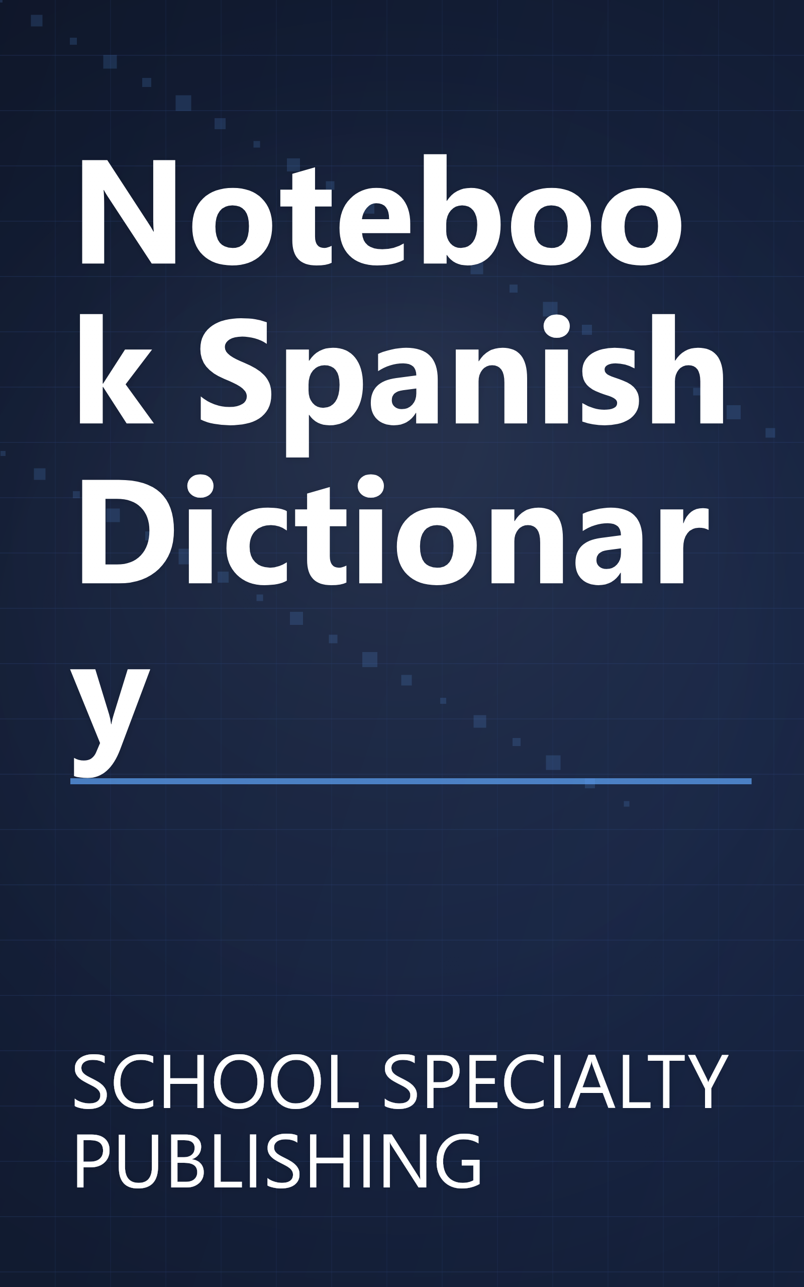 Notebook Spanish Dictionary book cover