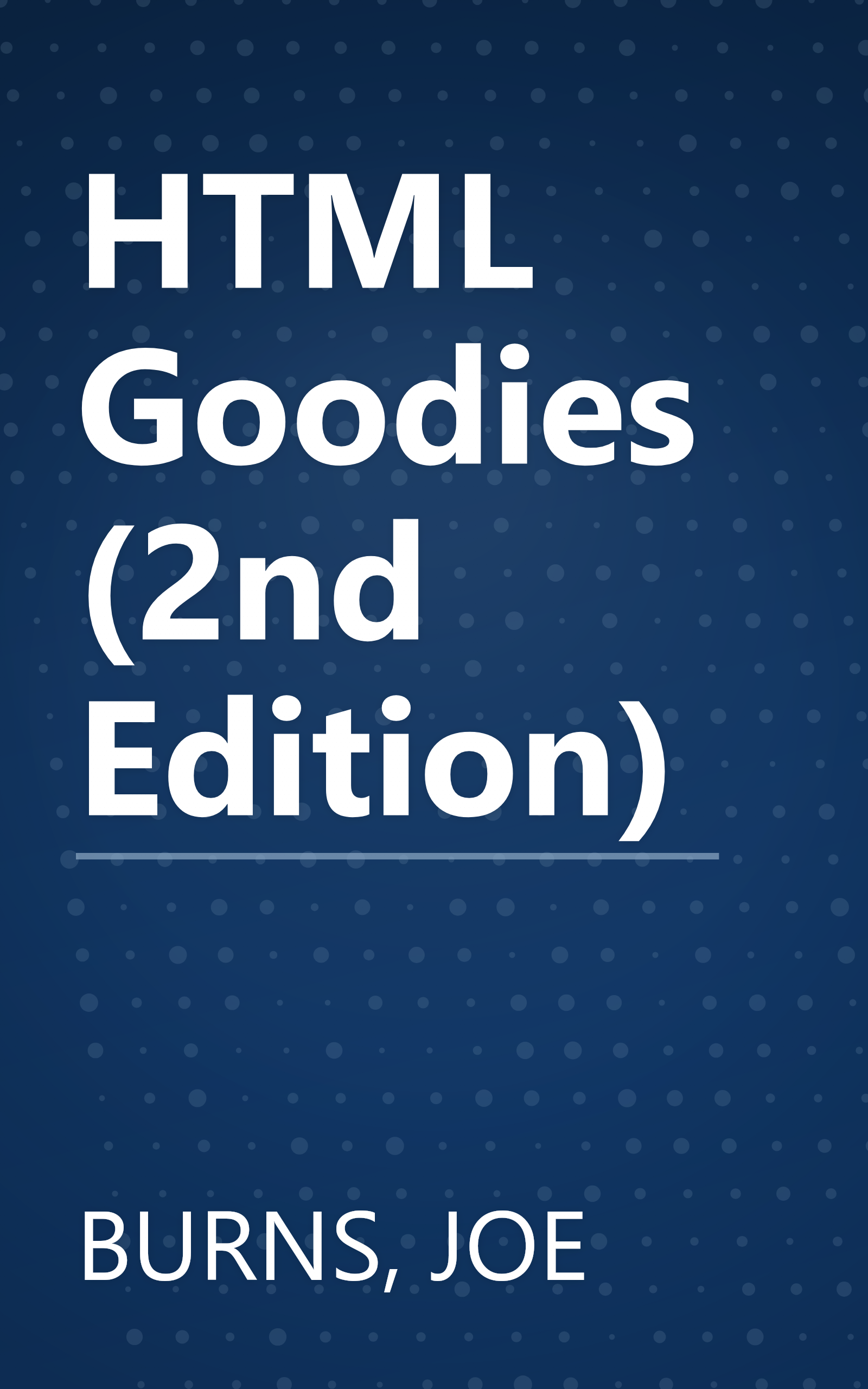HTML Goodies (2nd Edition) book cover