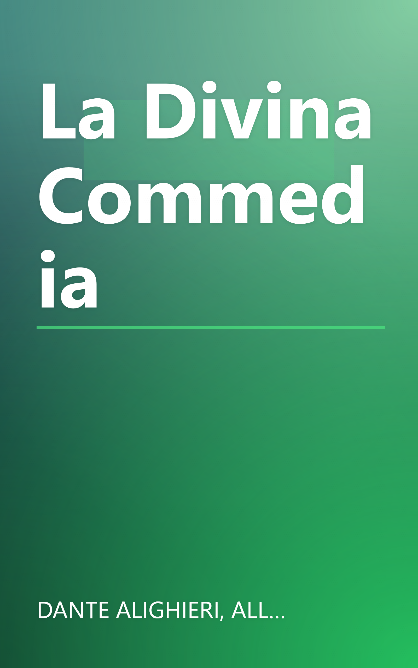 La Divina Commedia book cover