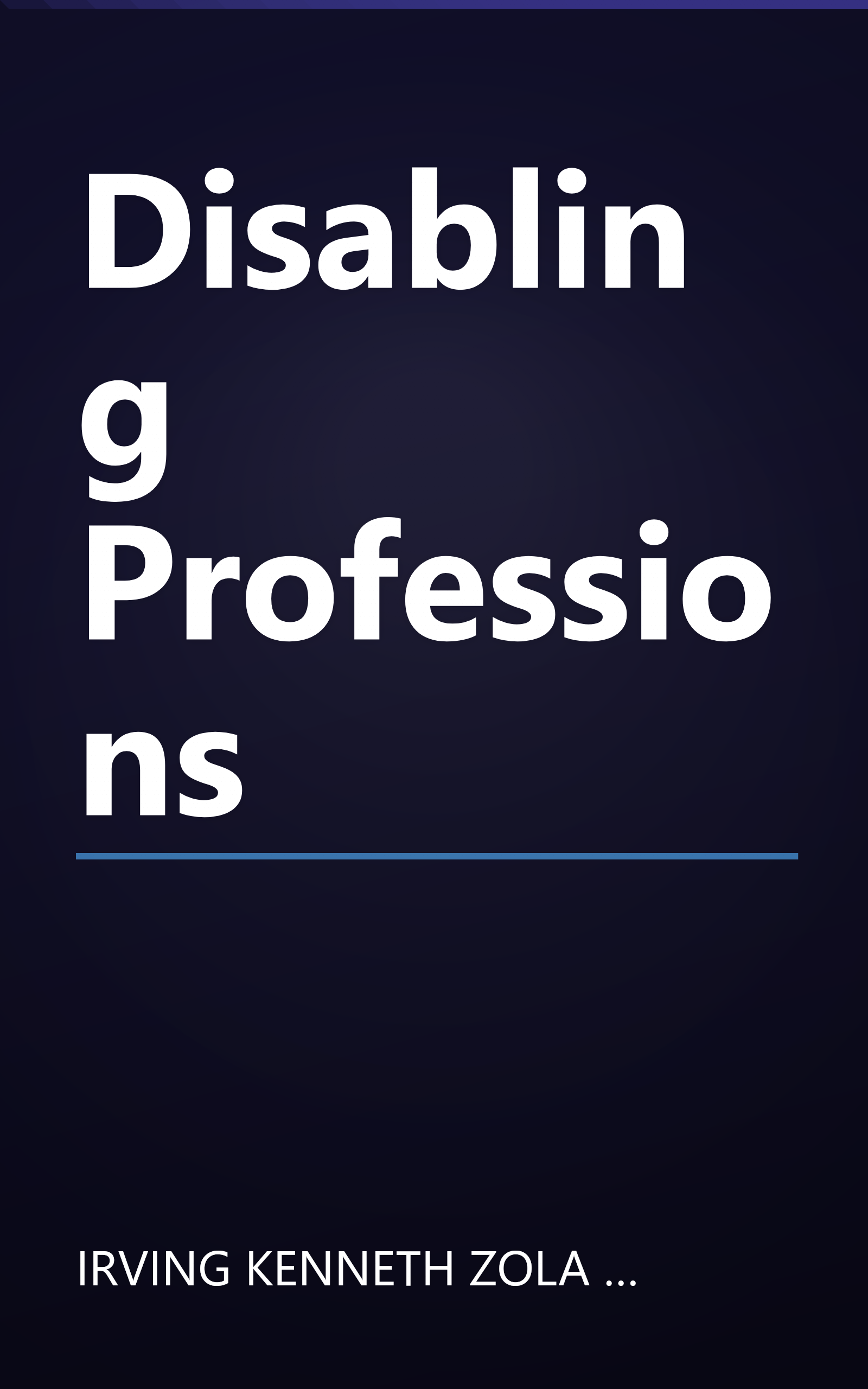 Disabling Professions book cover