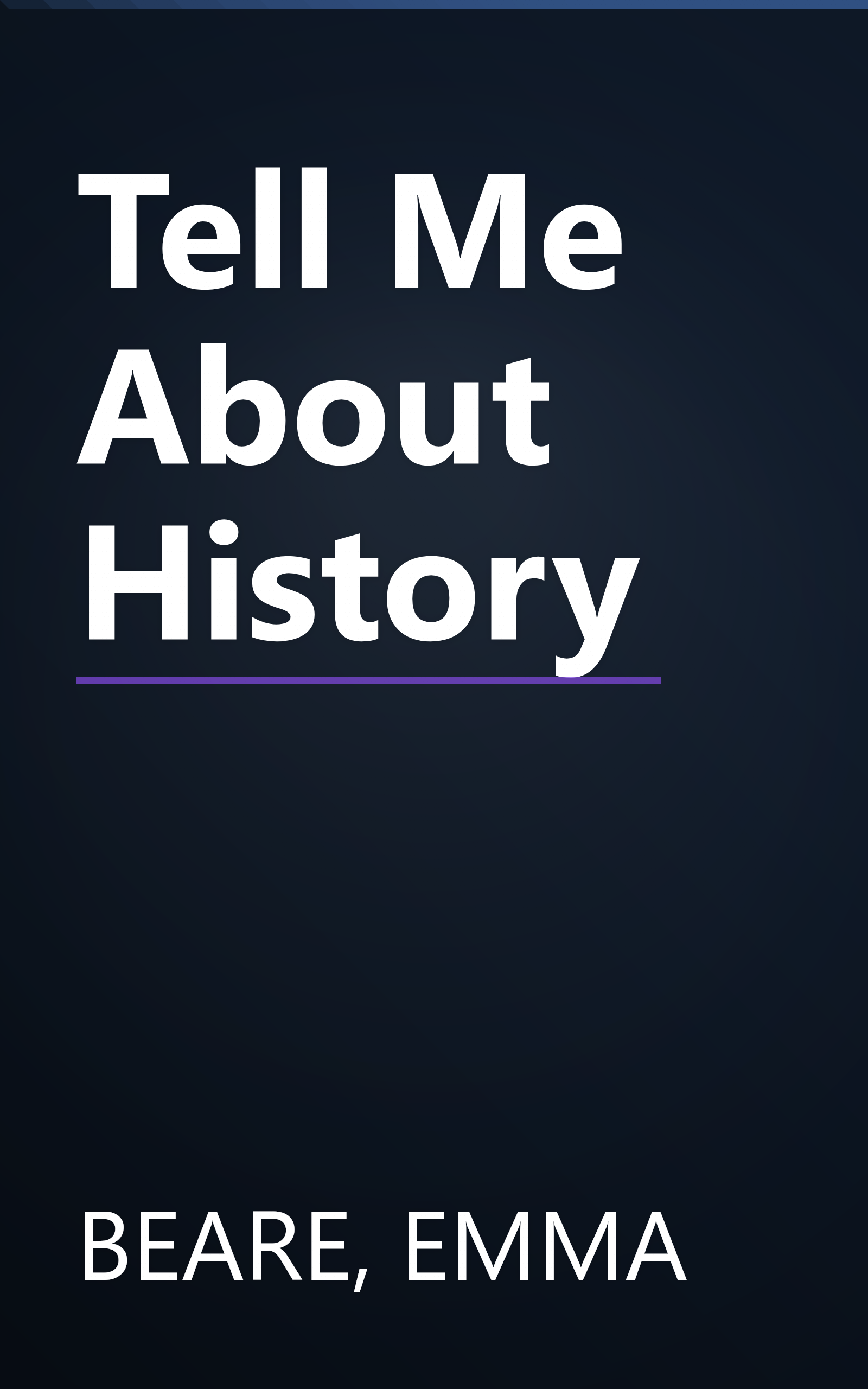 Tell Me About History book cover