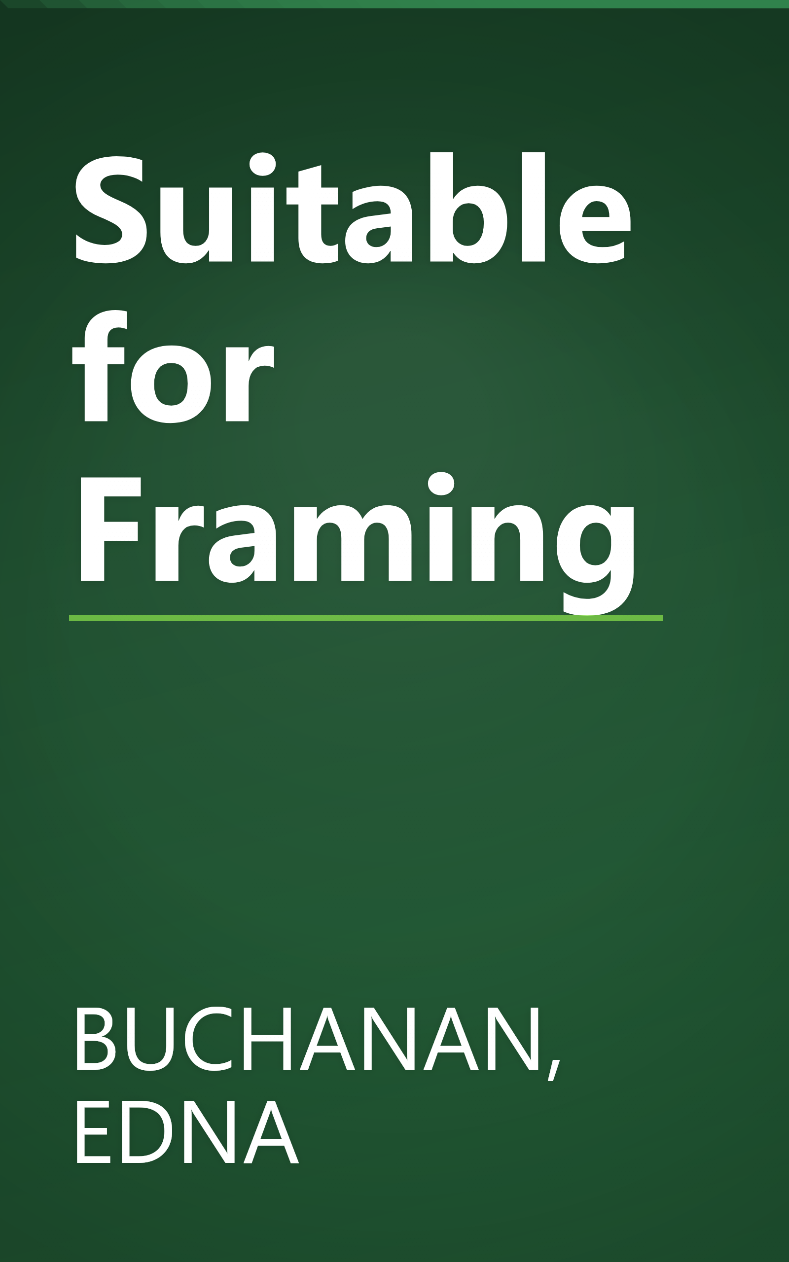 Suitable for Framing book cover