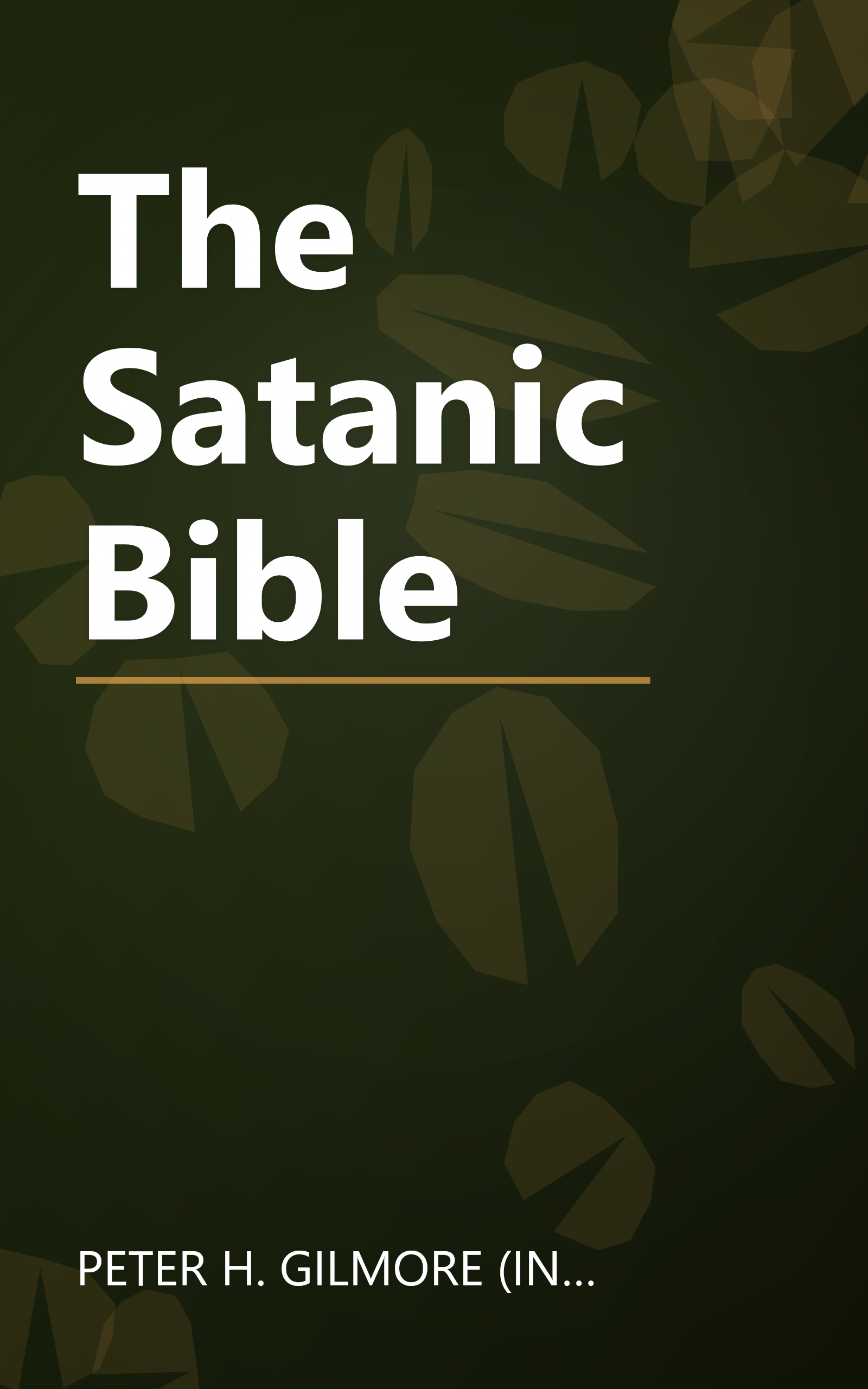 The Satanic Bible book cover