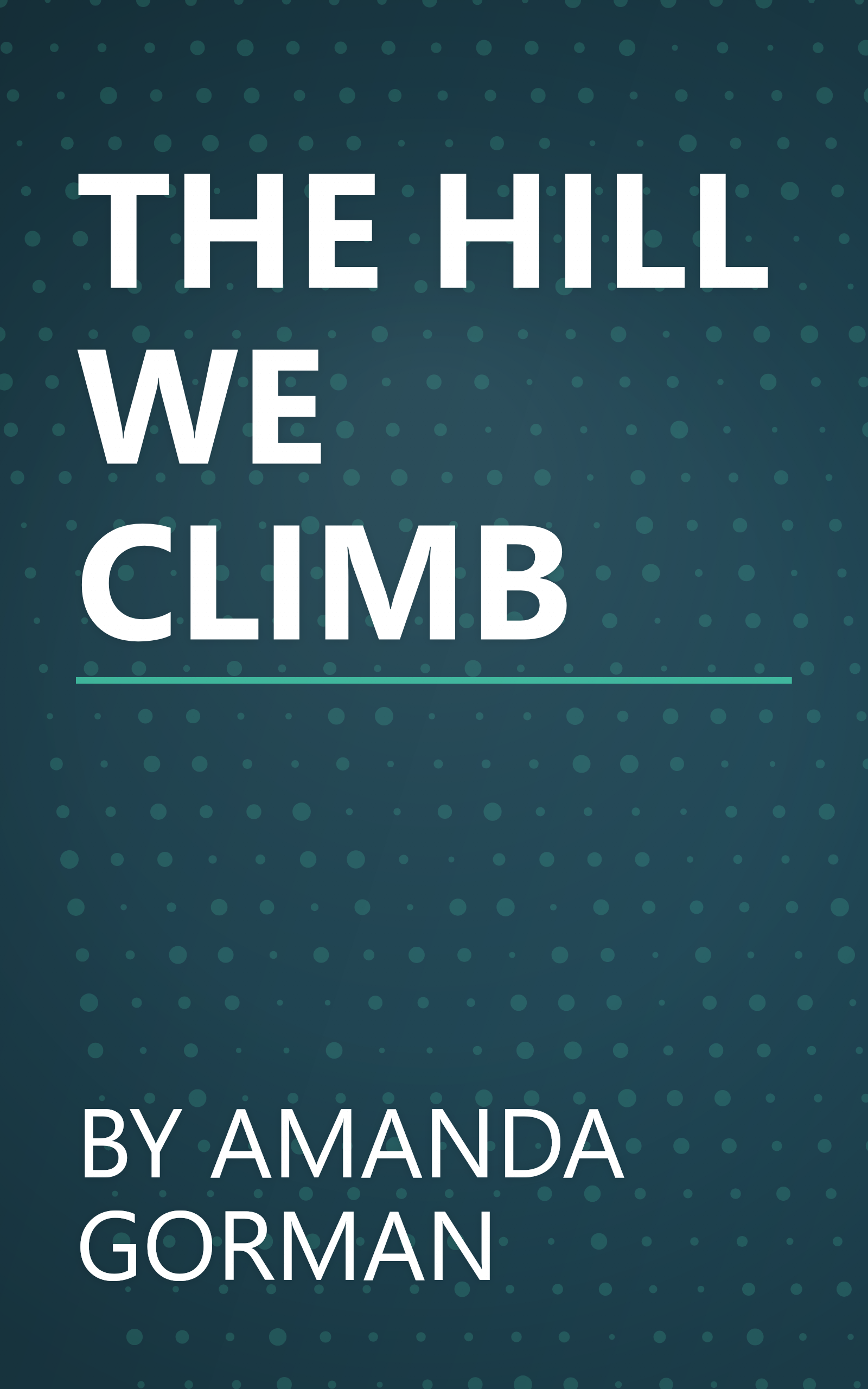 THE HILL WE CLIMB book cover