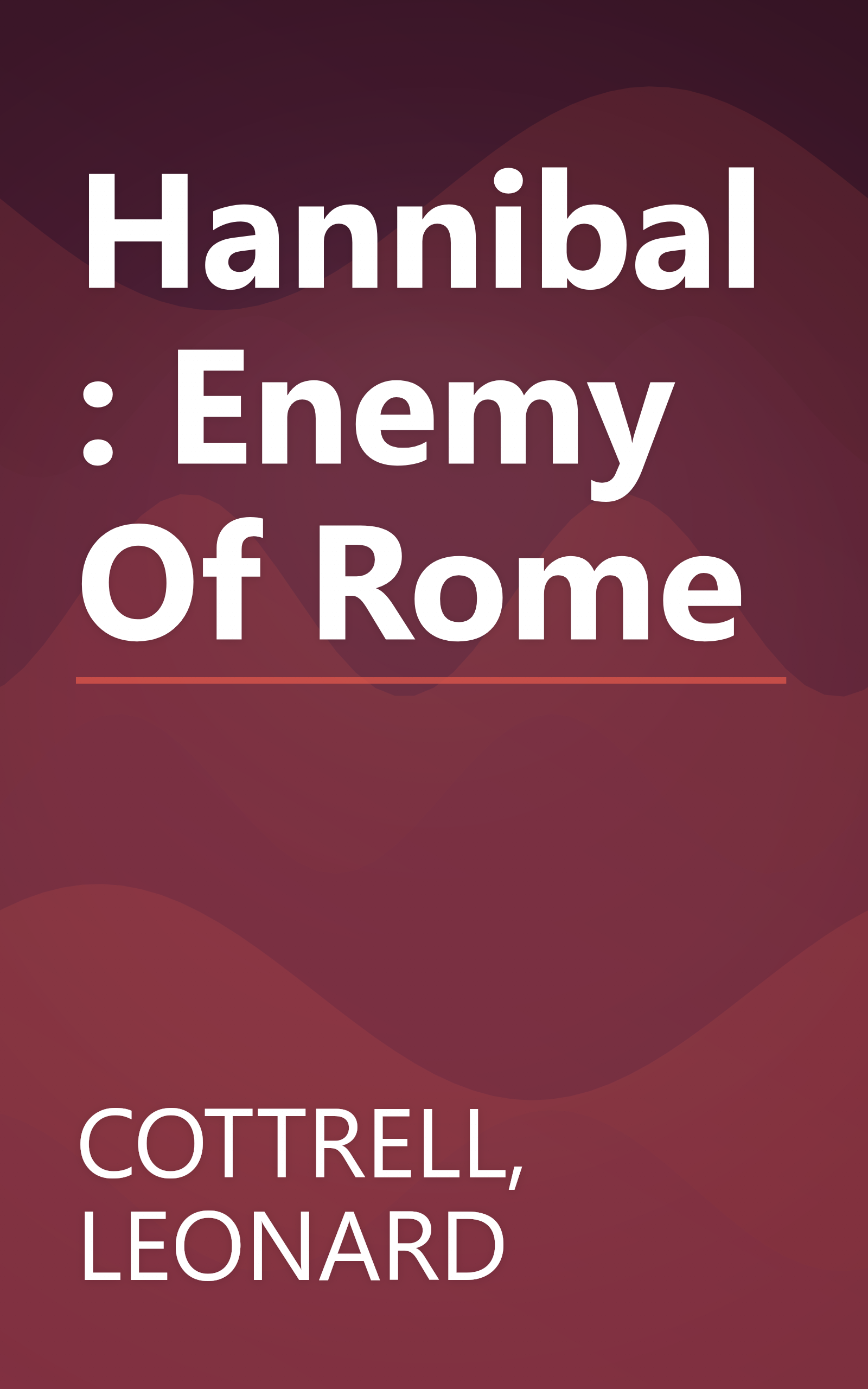 Hannibal: Enemy Of Rome book cover