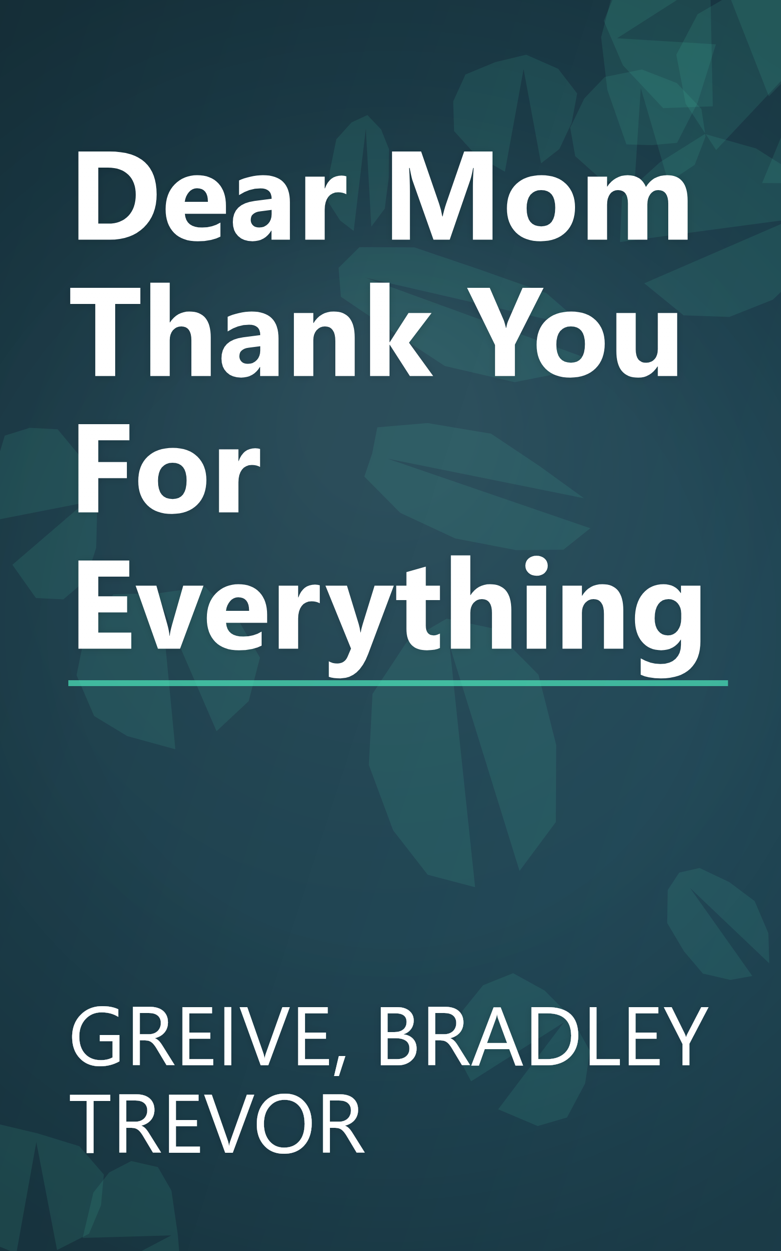 Dear Mom Thank You For Everything book cover