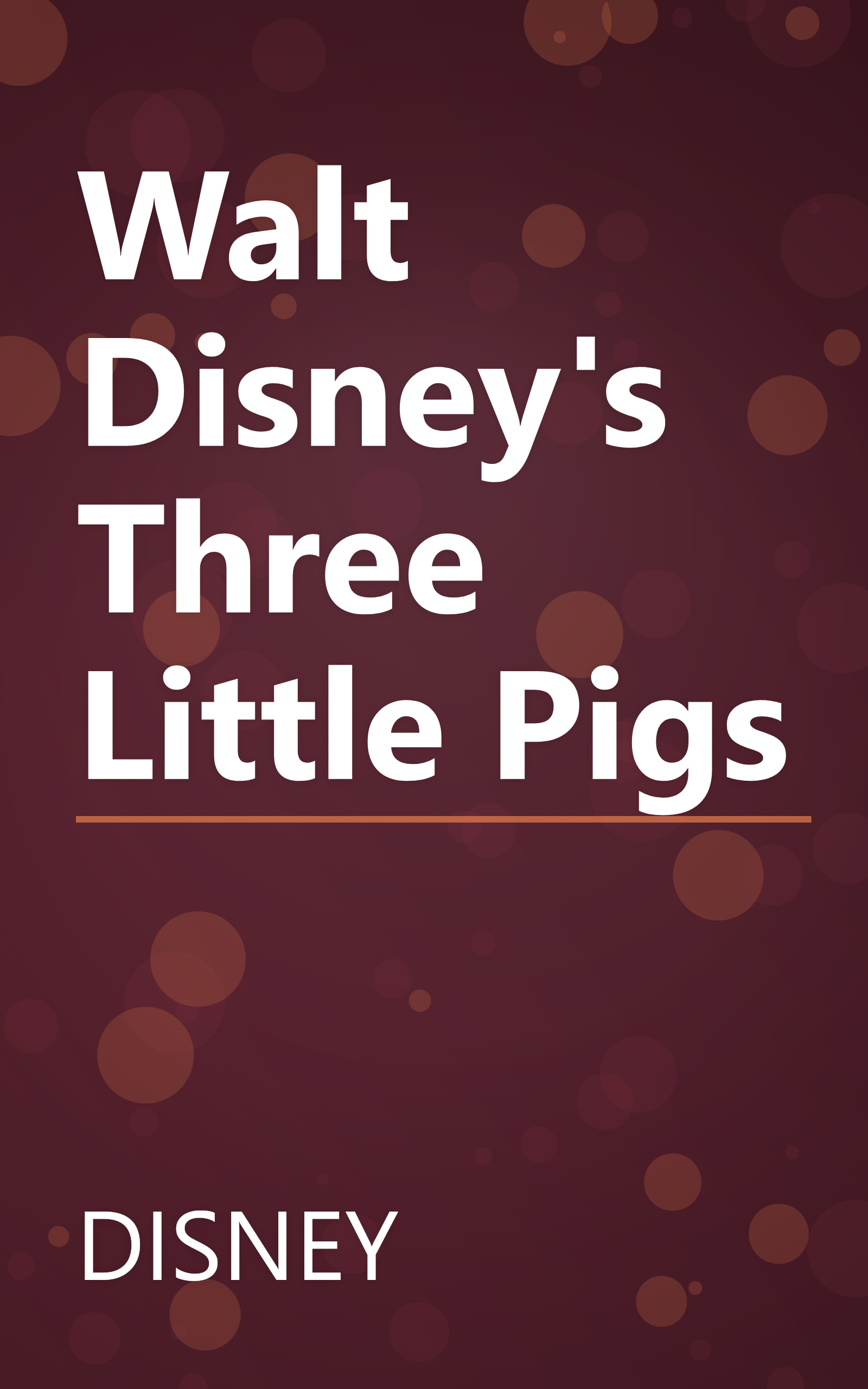 Walt Disney's Three Little Pigs book cover