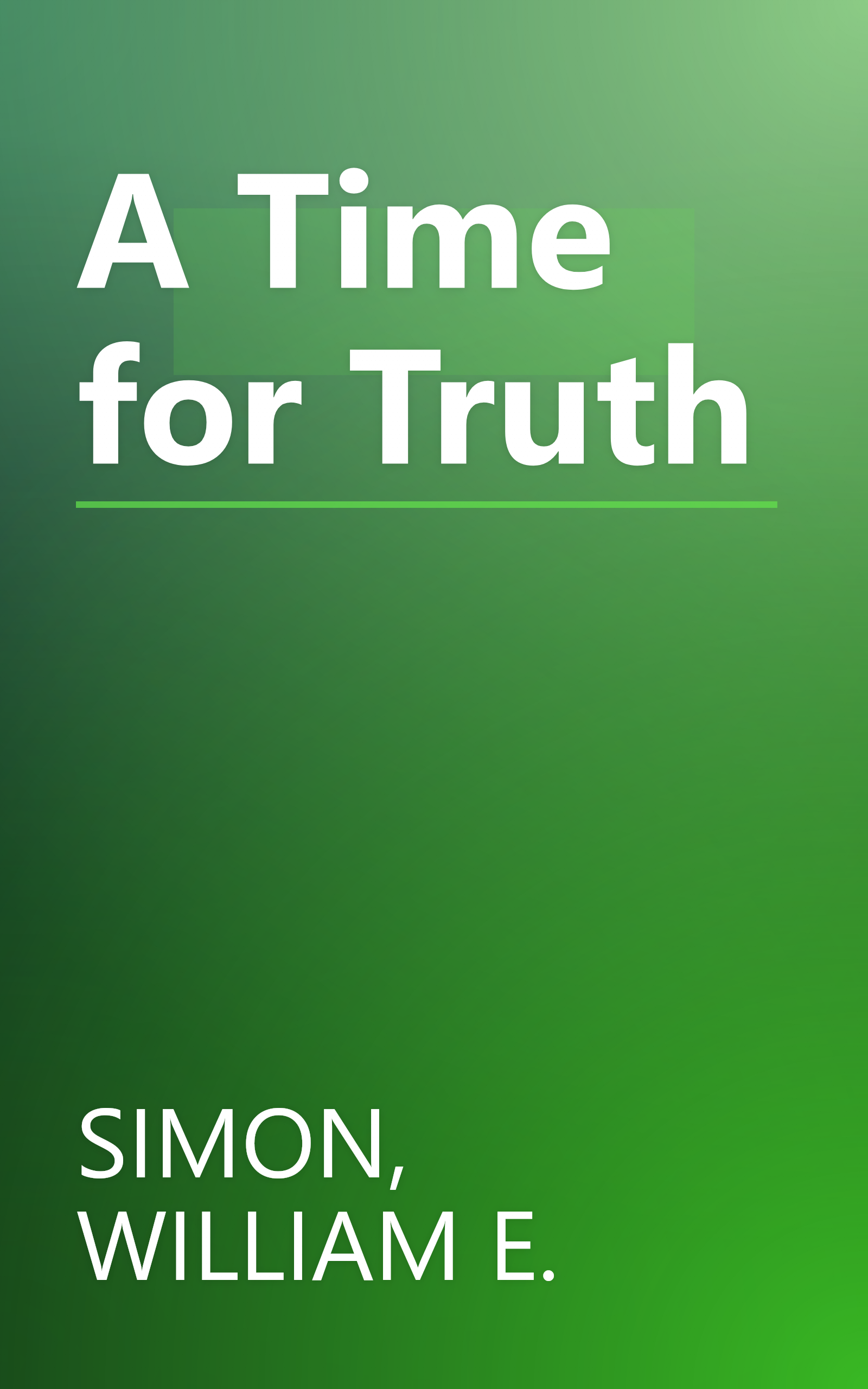 A Time for Truth book cover