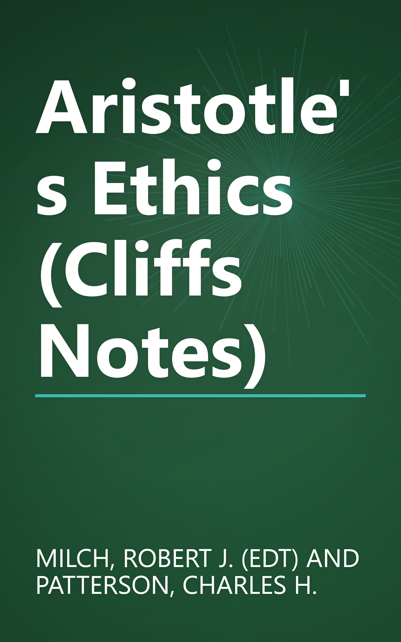 Aristotle's Ethics (Cliffs Notes) book cover