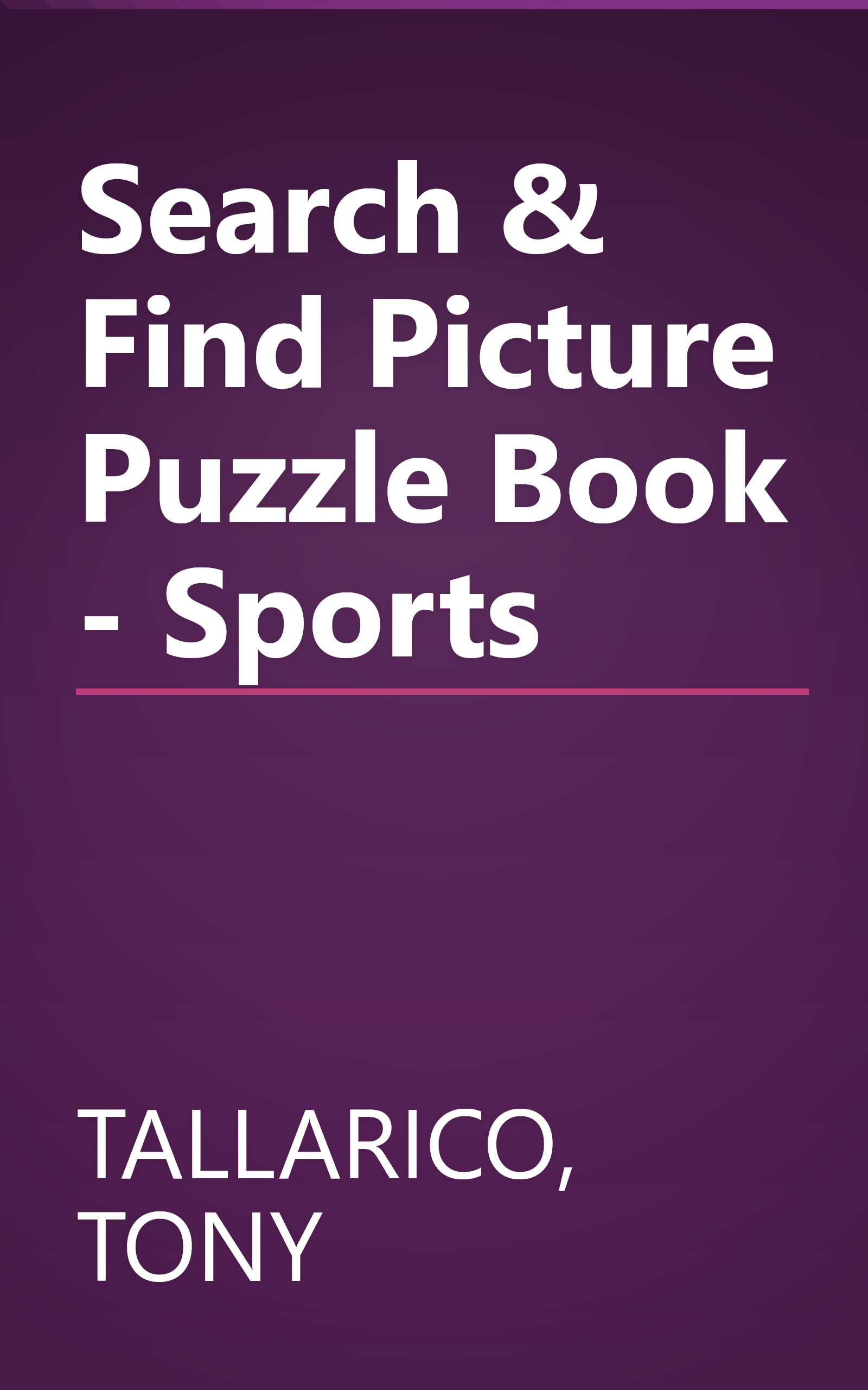Search & Find Picture Puzzle Book - Sports book cover