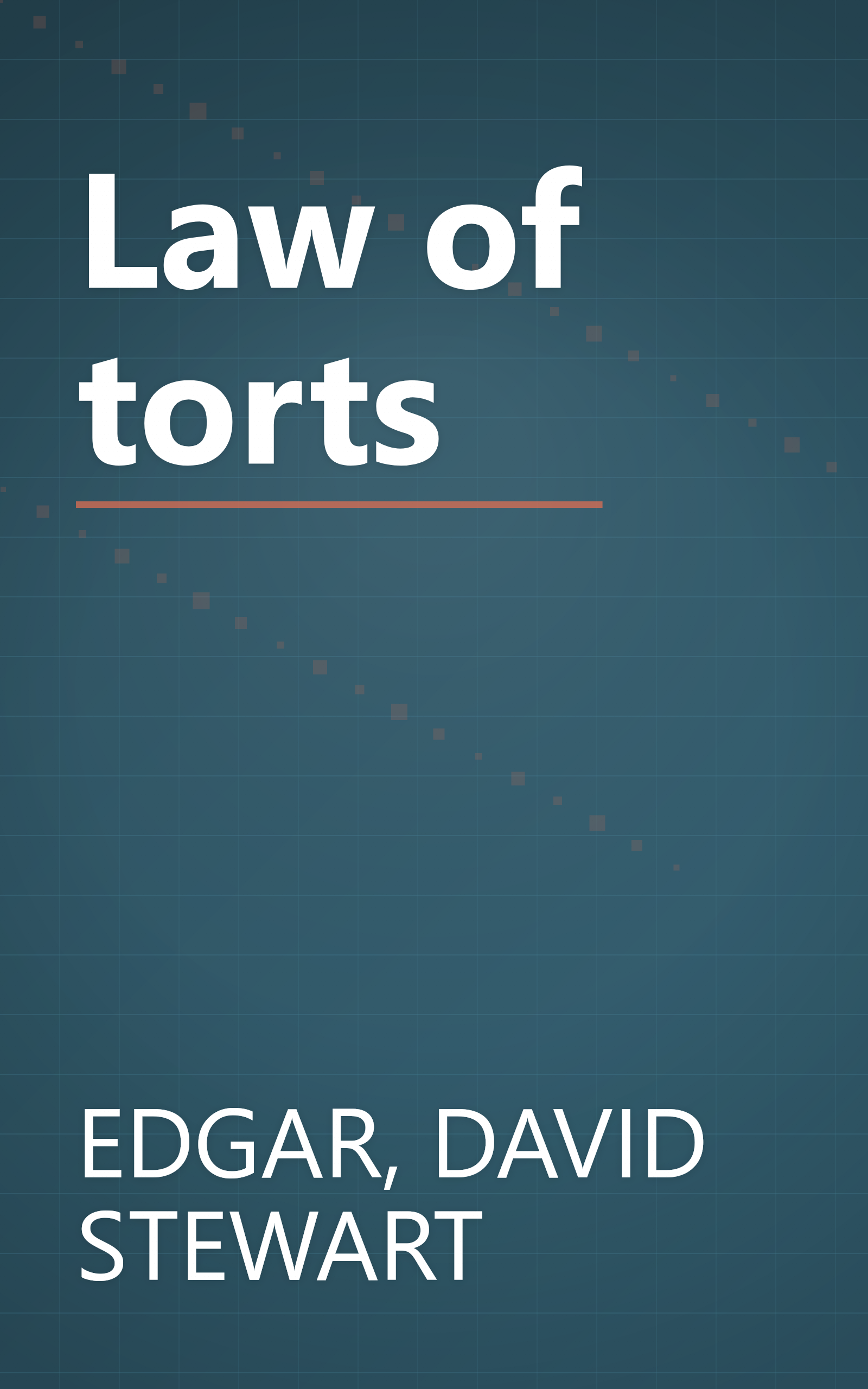 Law of torts book cover