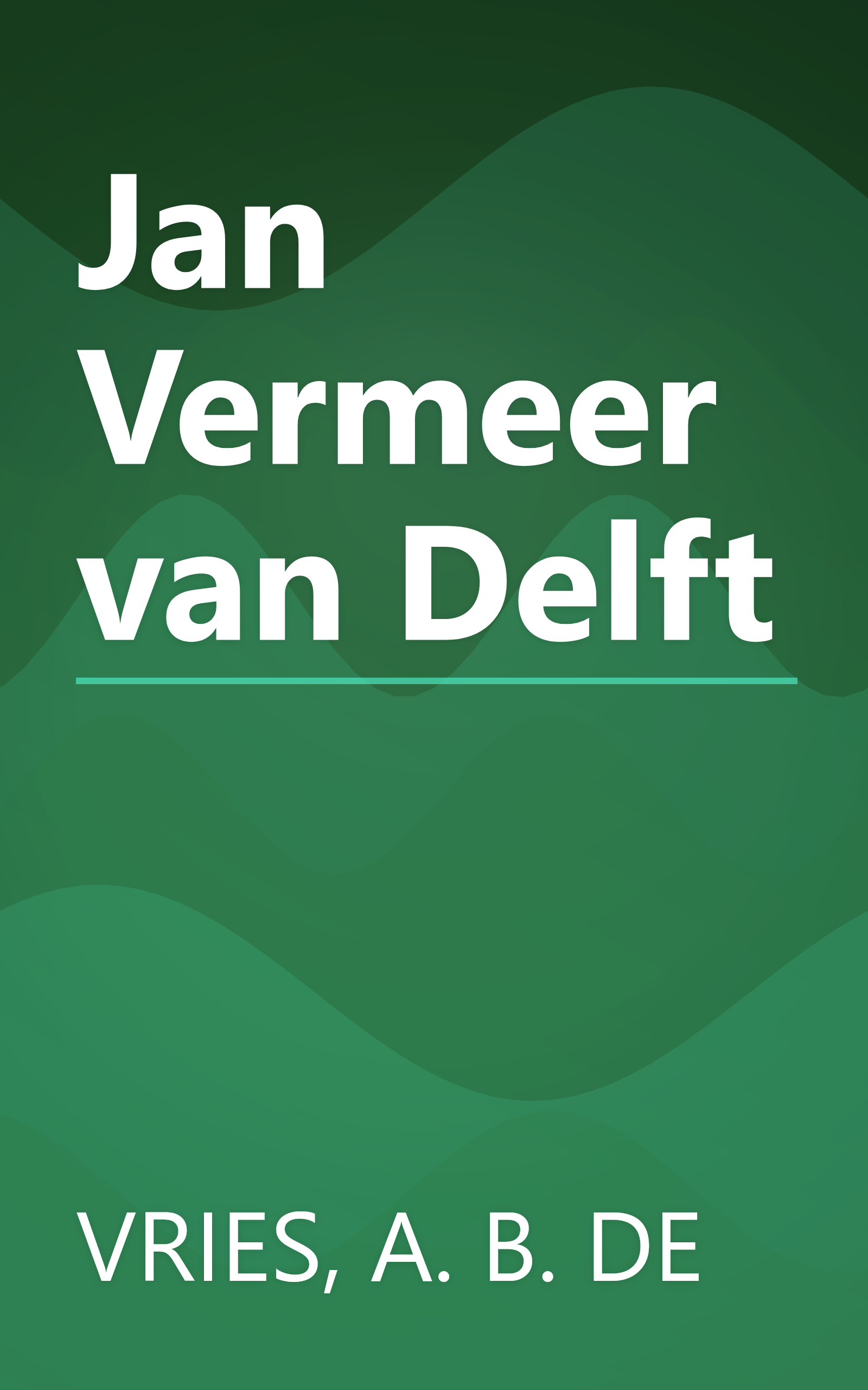Jan Vermeer van Delft book cover