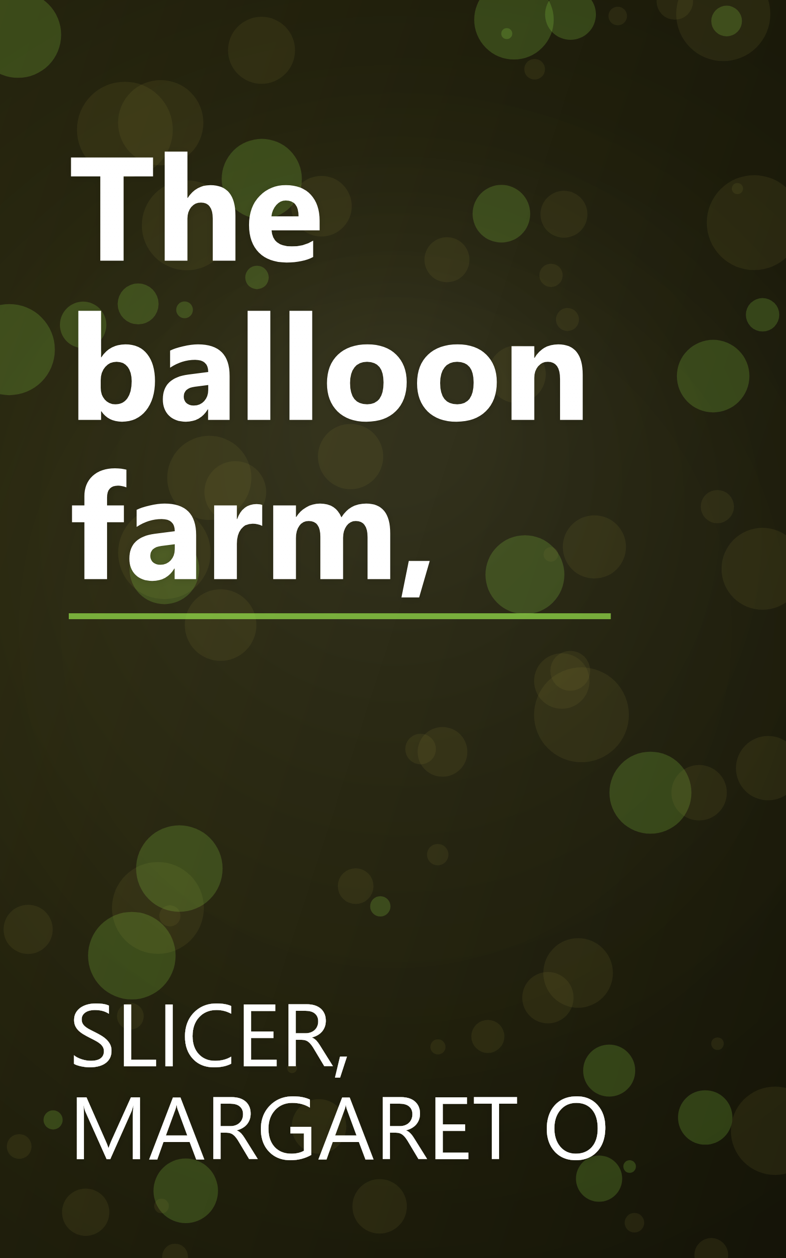 The balloon farm, book cover