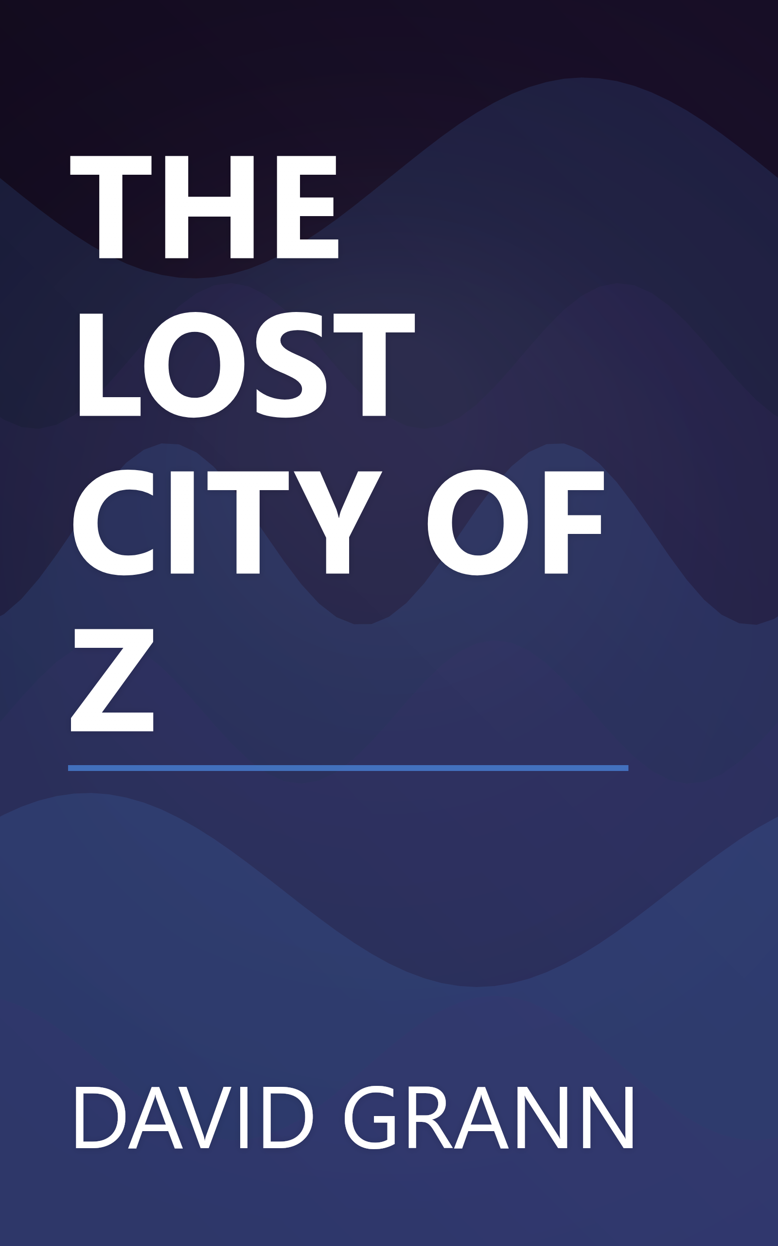 THE LOST CITY OF Z book cover
