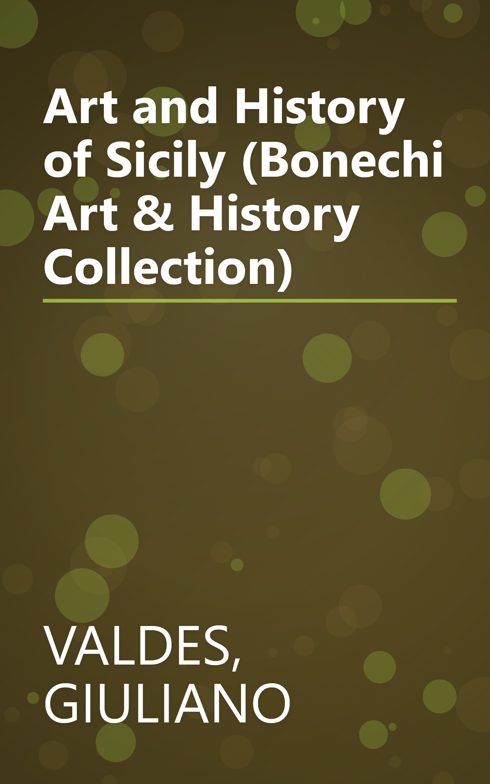 Art and History of Sicily (Bonechi Art & History Collection) book cover