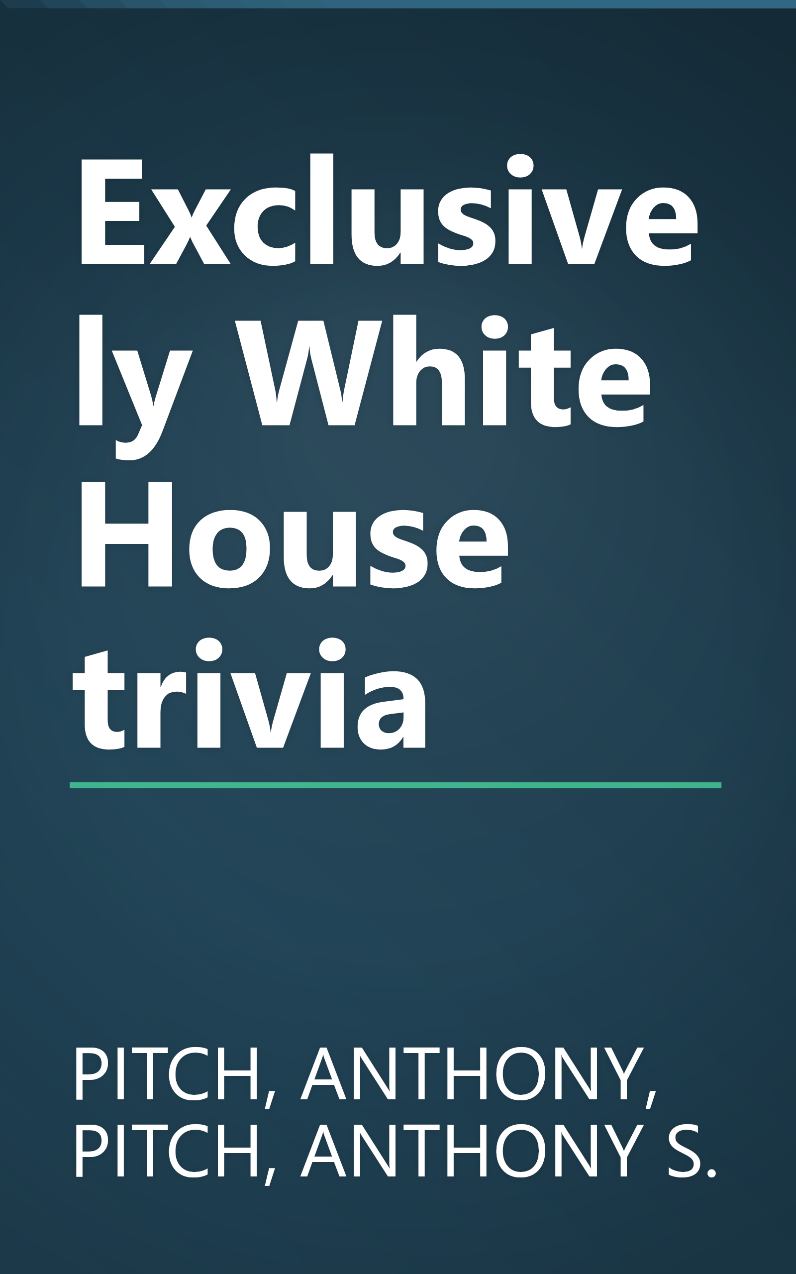 Exclusively White House trivia book cover